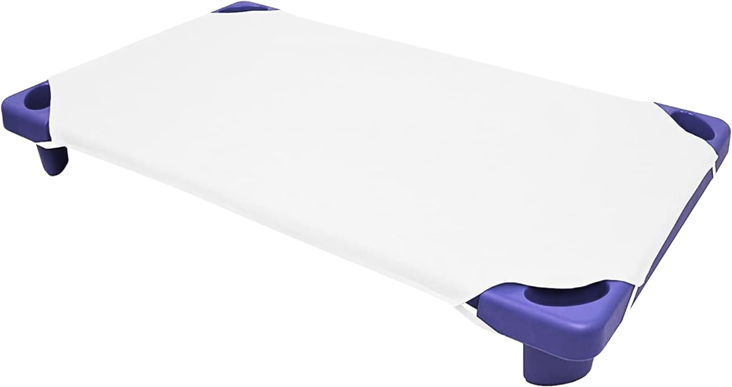 Sprogs Standard Kids Cot Sheet for Stackable Cots for Preschool Daycare ...