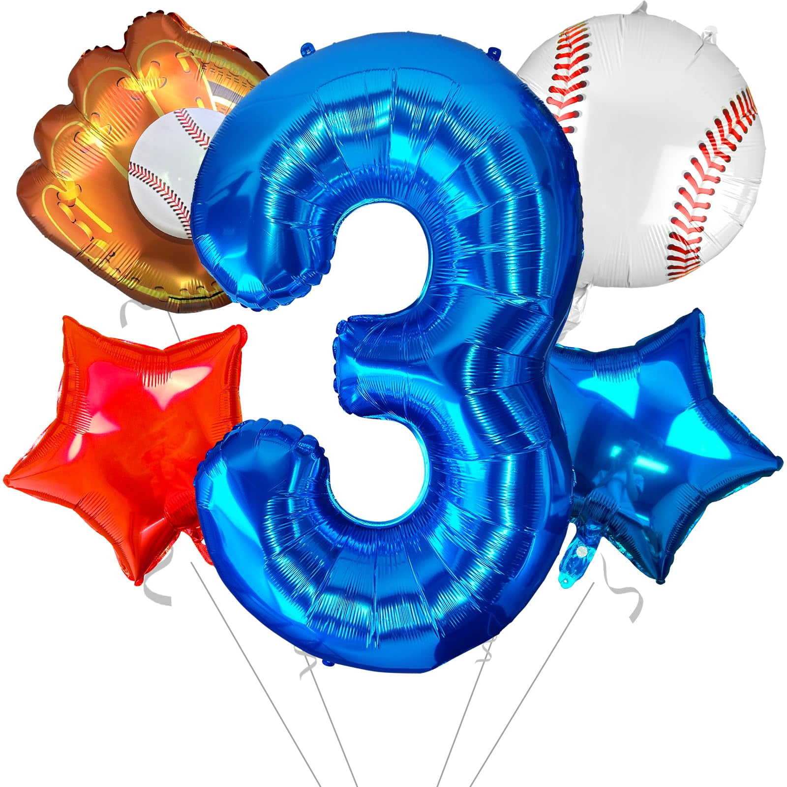 Lukinuo Baseball BalloonsEGSC 3rd Birthday Decorations Baseball ...