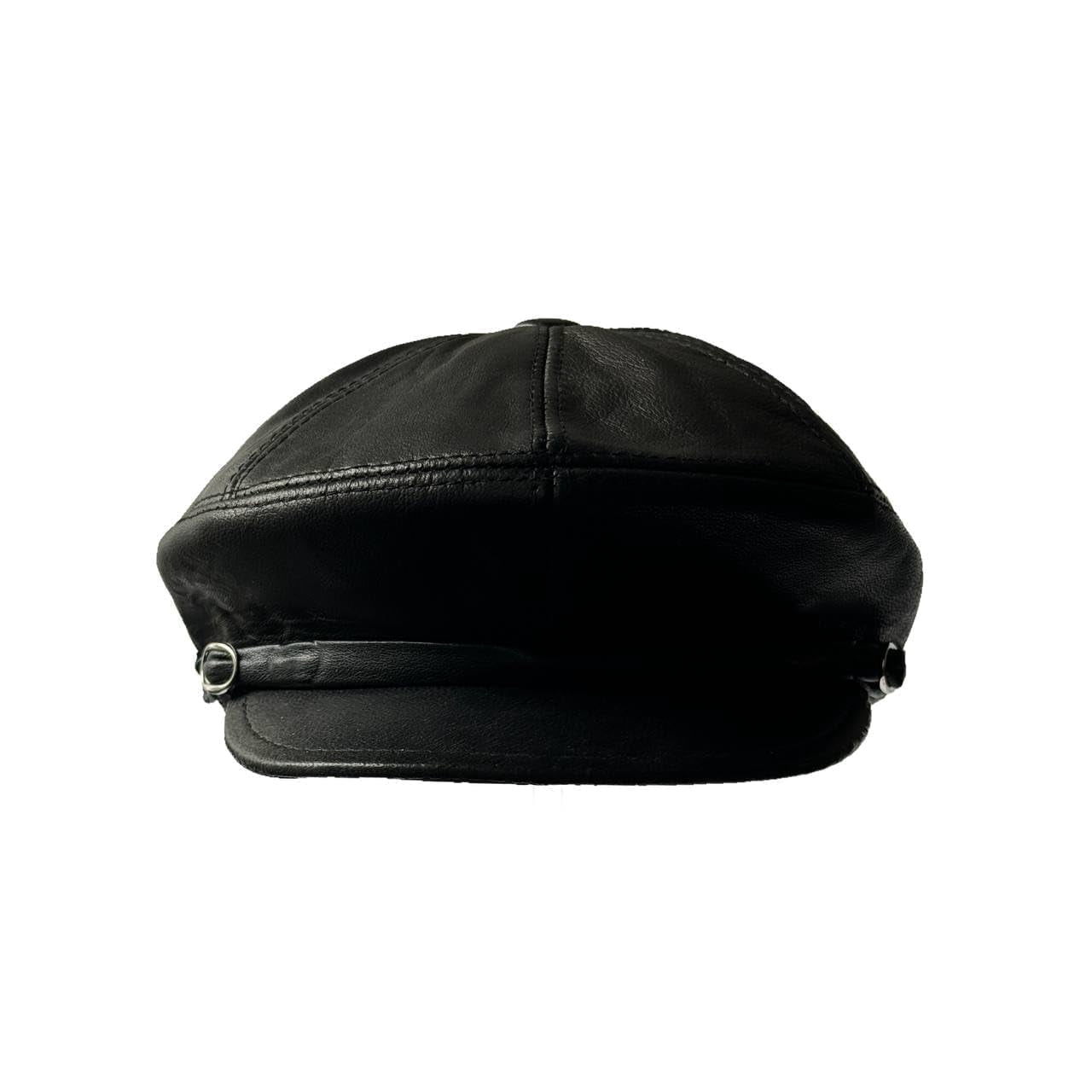 Lukkizara Leather Ivy Cap Men,s Newsboy Hat Cabbie Beret Real Leather ...
