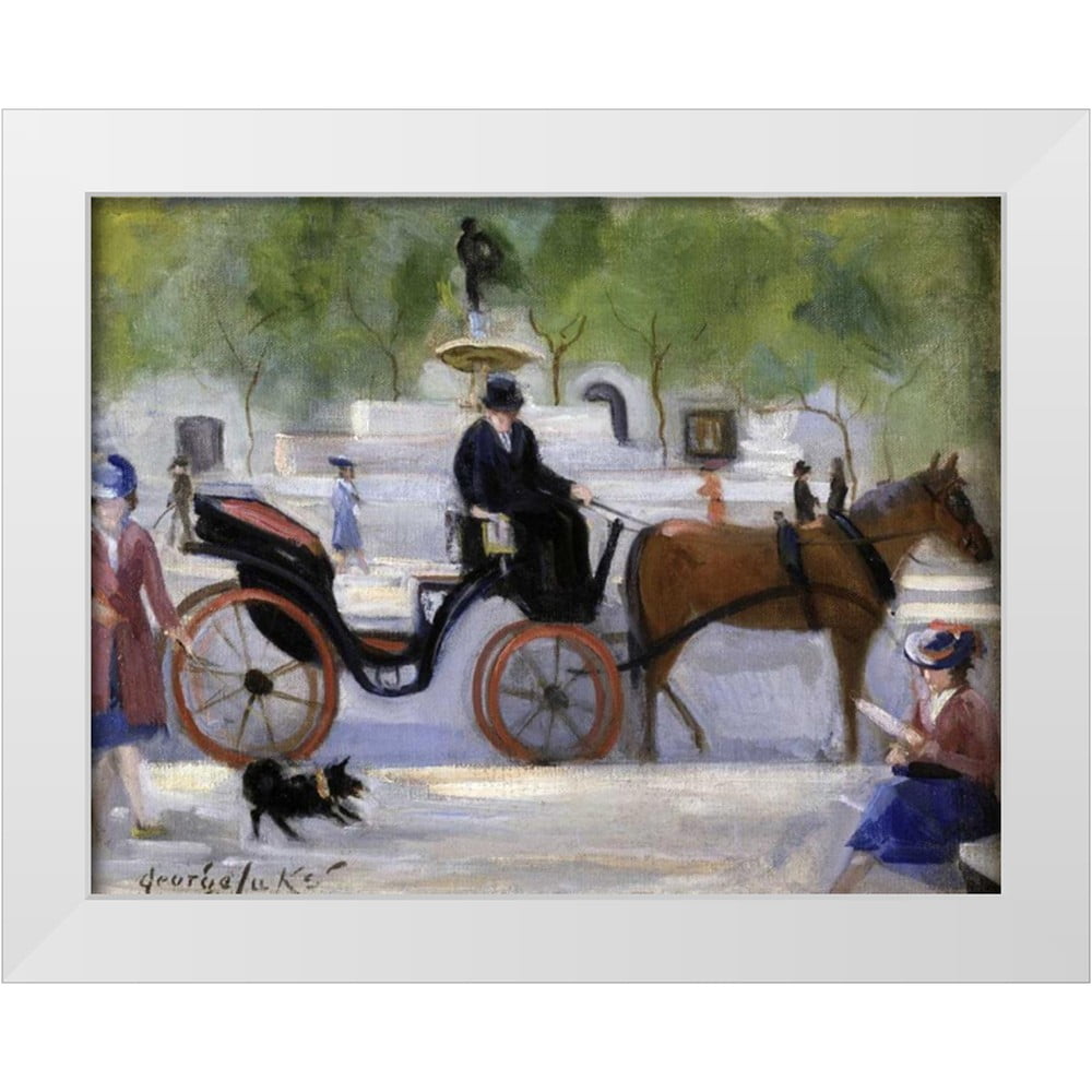 Luks, George Benjamin 14x12 White Modern Wood Framed Museum Art Print ...