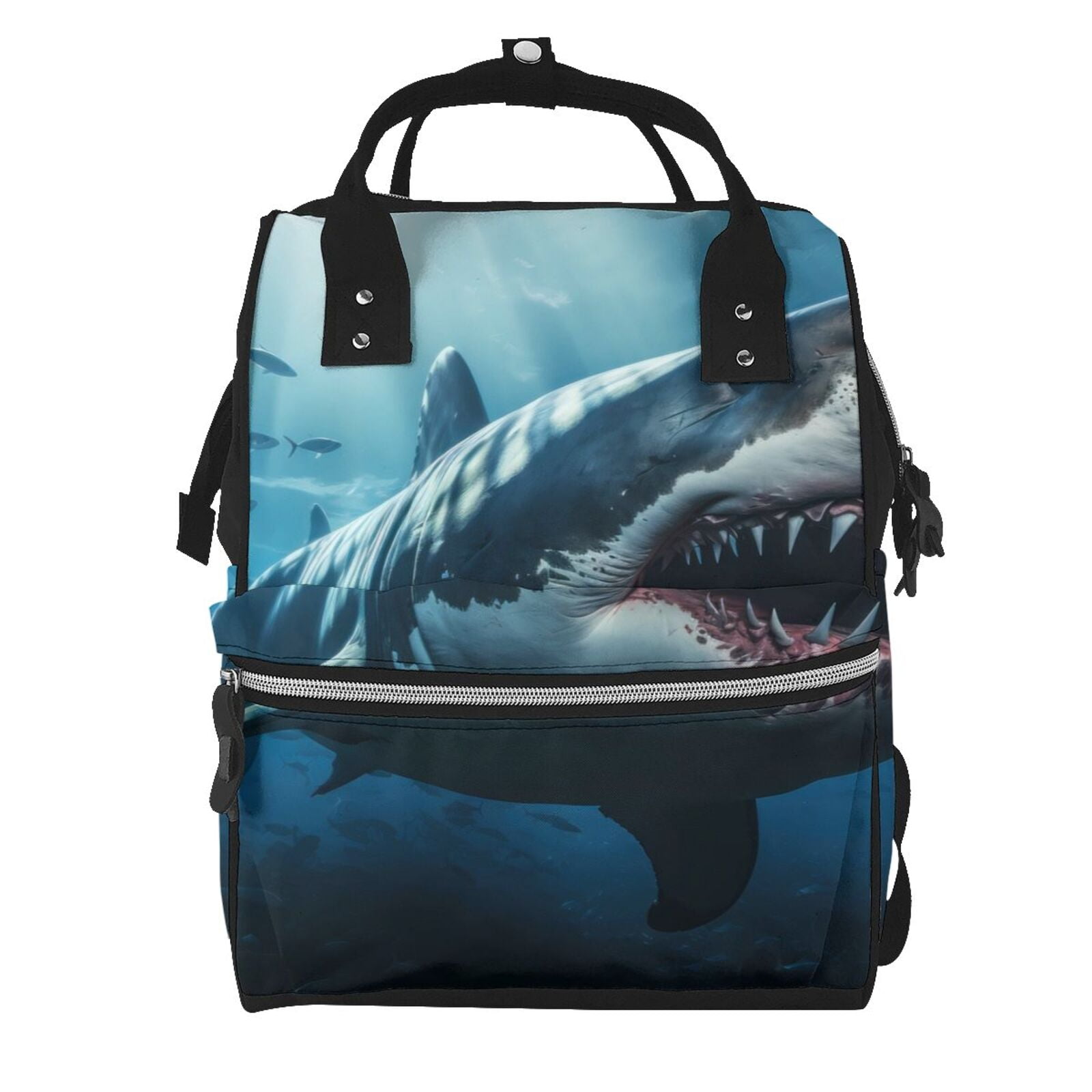 Lukts 3D Realistic Shark Print Baby Diaper Bag Backpack - Baby Bag ...