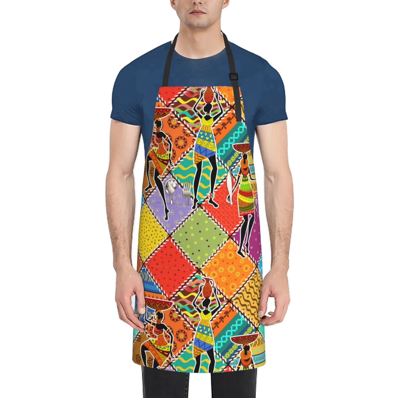 Lukts Adjustable Apron With 2 Pockets Chef Cooking Kitchen Restaurant ...