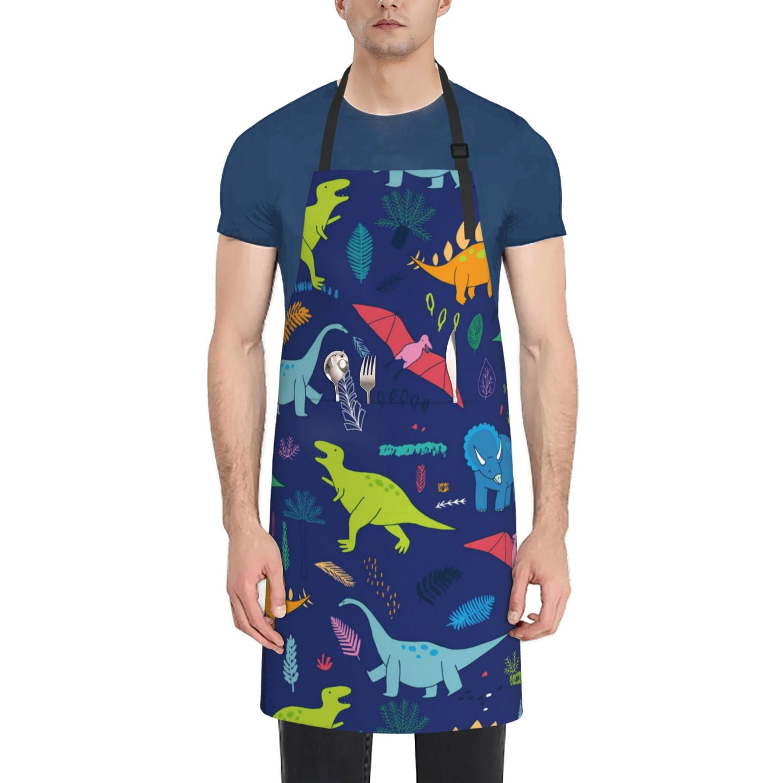 Lukts Adjustable Apron With 2 Pockets Chef Cooking Kitchen Restaurant ...