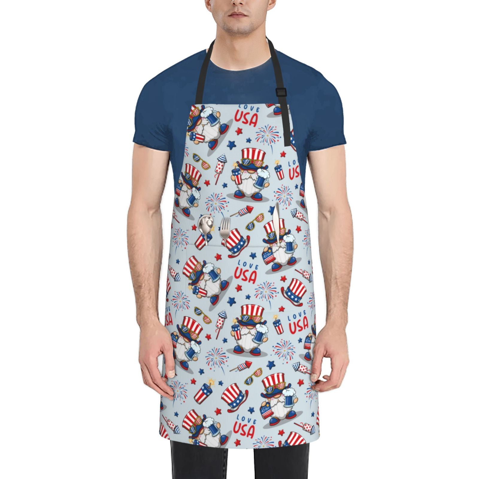 Lukts Adjustable Apron With 2 Pockets Chef Cooking Kitchen Restaurant ...