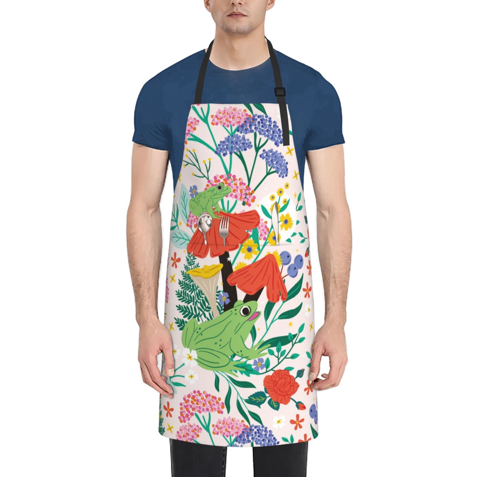 Lukts Adjustable Apron With 2 Pockets Chef Cooking Kitchen Restaurant ...