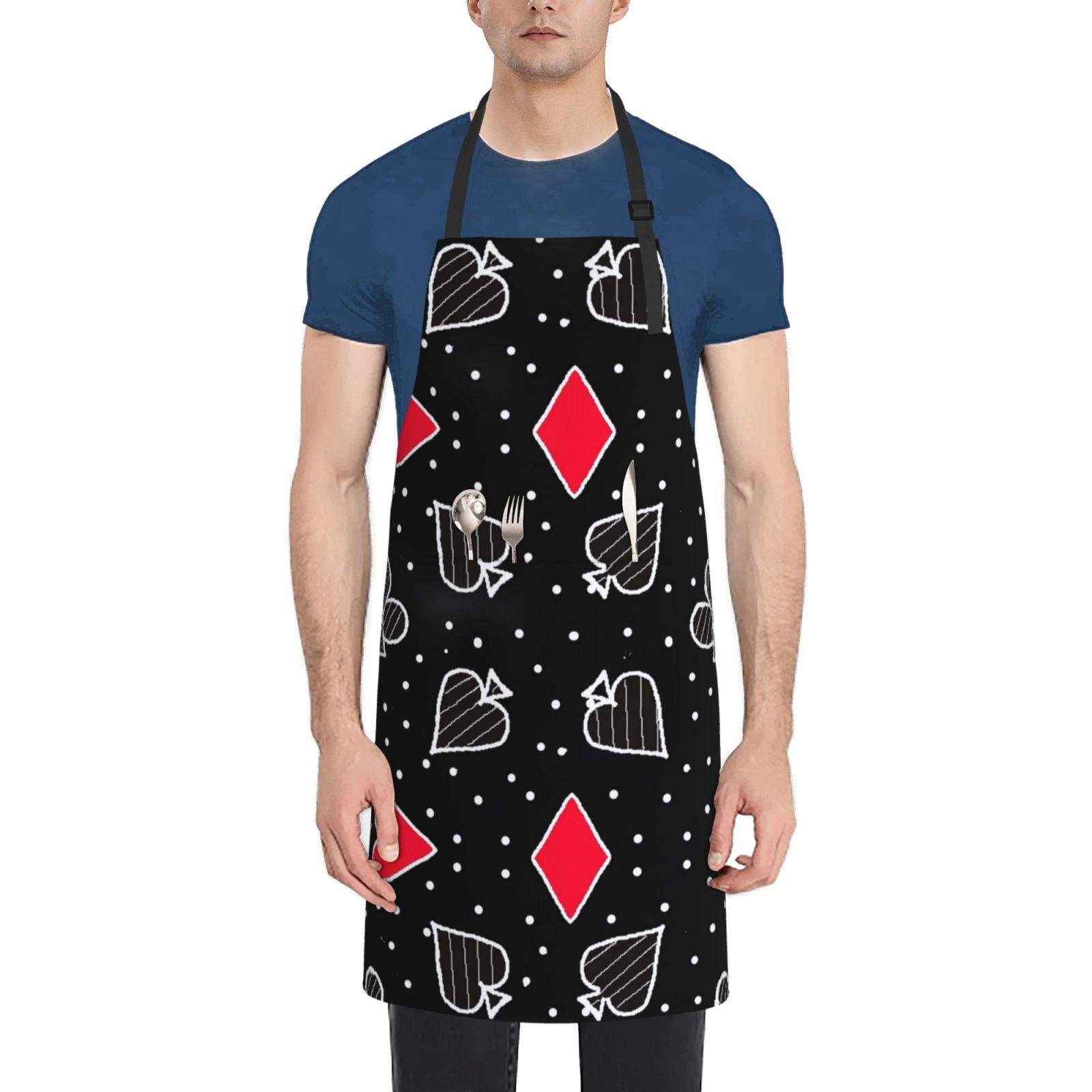 Lukts Adjustable Apron with 2 Pockets Chef Cooking Kitchen Restaurant ...