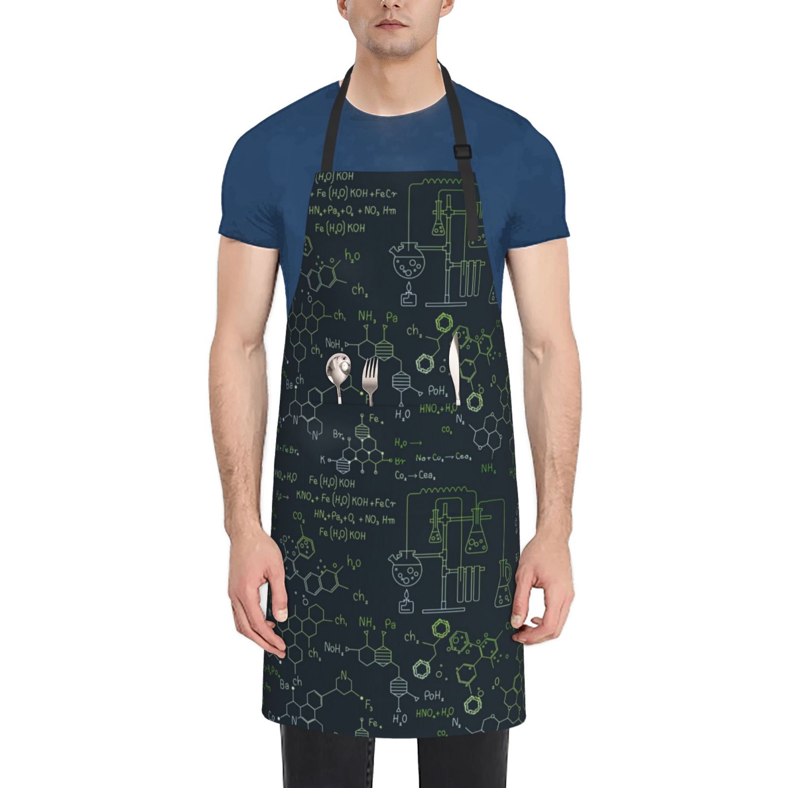 Lukts Adjustable Apron with 2 Pockets Chef Cooking Kitchen Restaurant ...