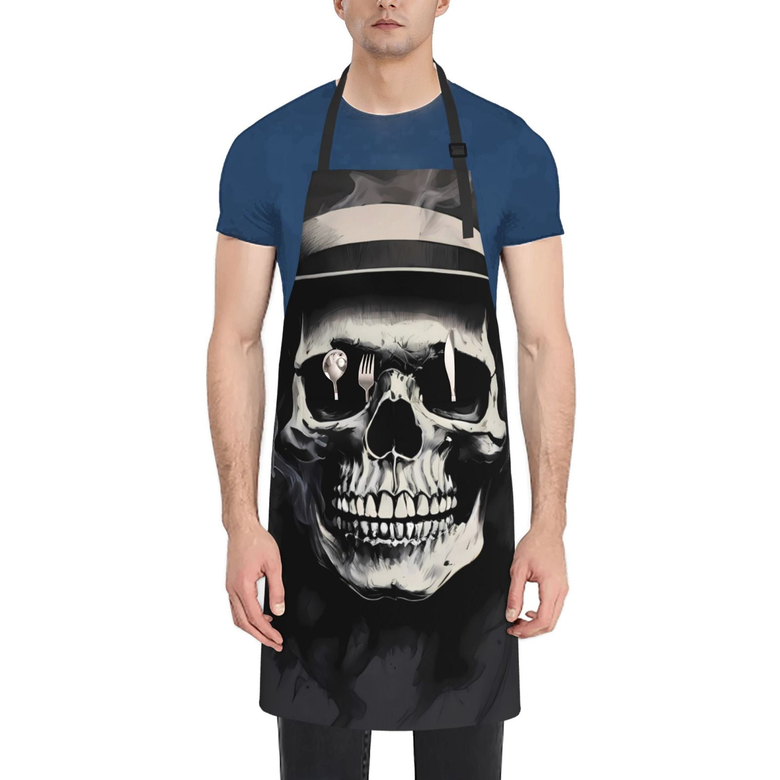 Lukts Adjustable Apron with 2 Pockets Chef Cooking Kitchen Restaurant ...