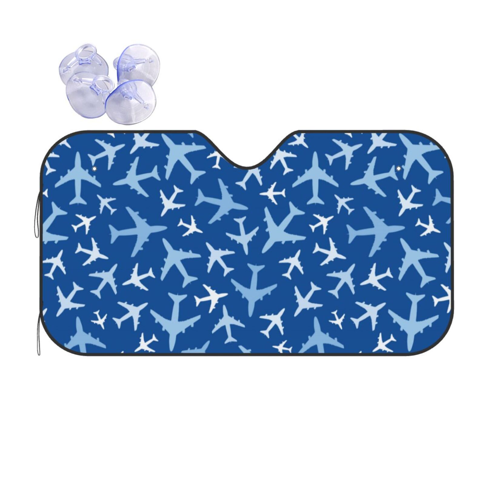 Lukts Airplanes In The Sky Car Windshield Sun Shade With Storage Pouch ...