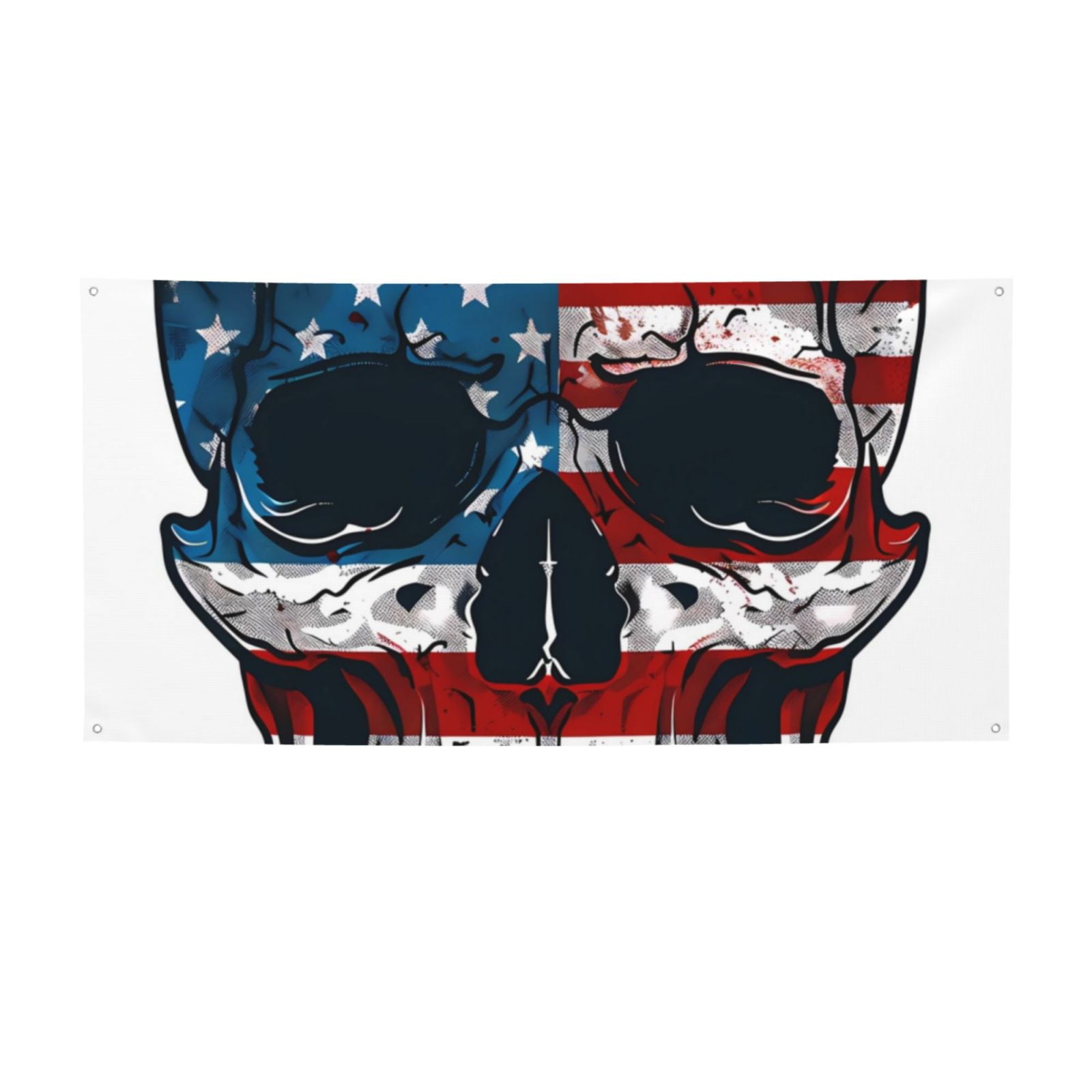 Lukts American Flag Skull Print Banners and Signs for Outdoor ...