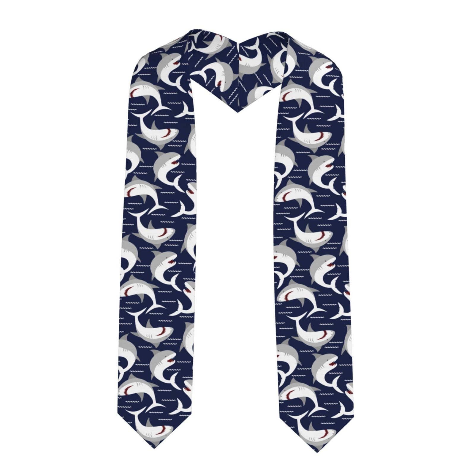 Lukts Angry Shark for Graduation Shawl Ribbon, Unisex 36x5.1 Inch ...