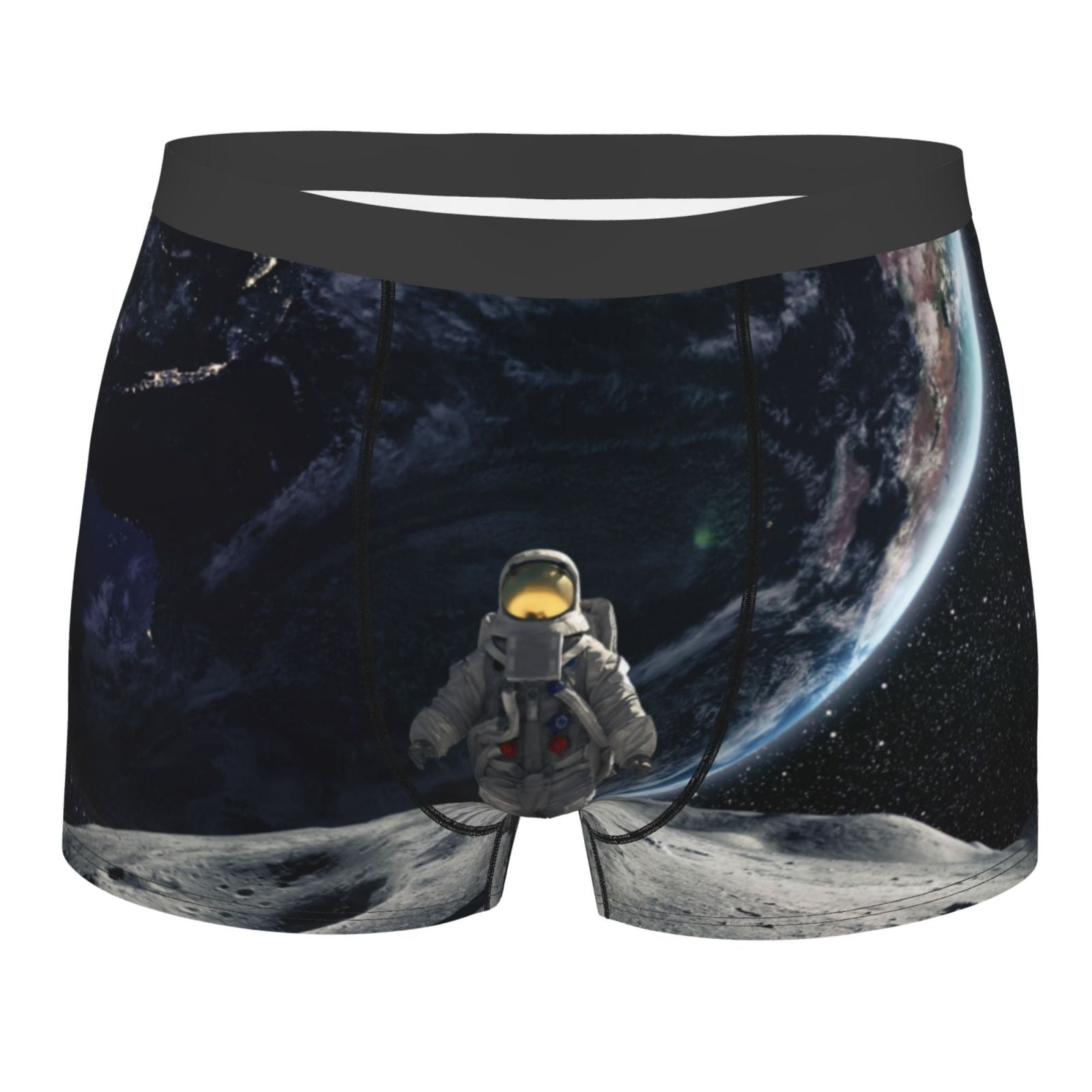 Lukts Astronaut Standing In The Moon Men's Underwear Covered Waistband ...
