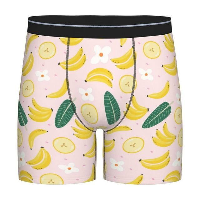 Lukts Banana With Leaves For Mens Underwear Briefs Moisture Wicking