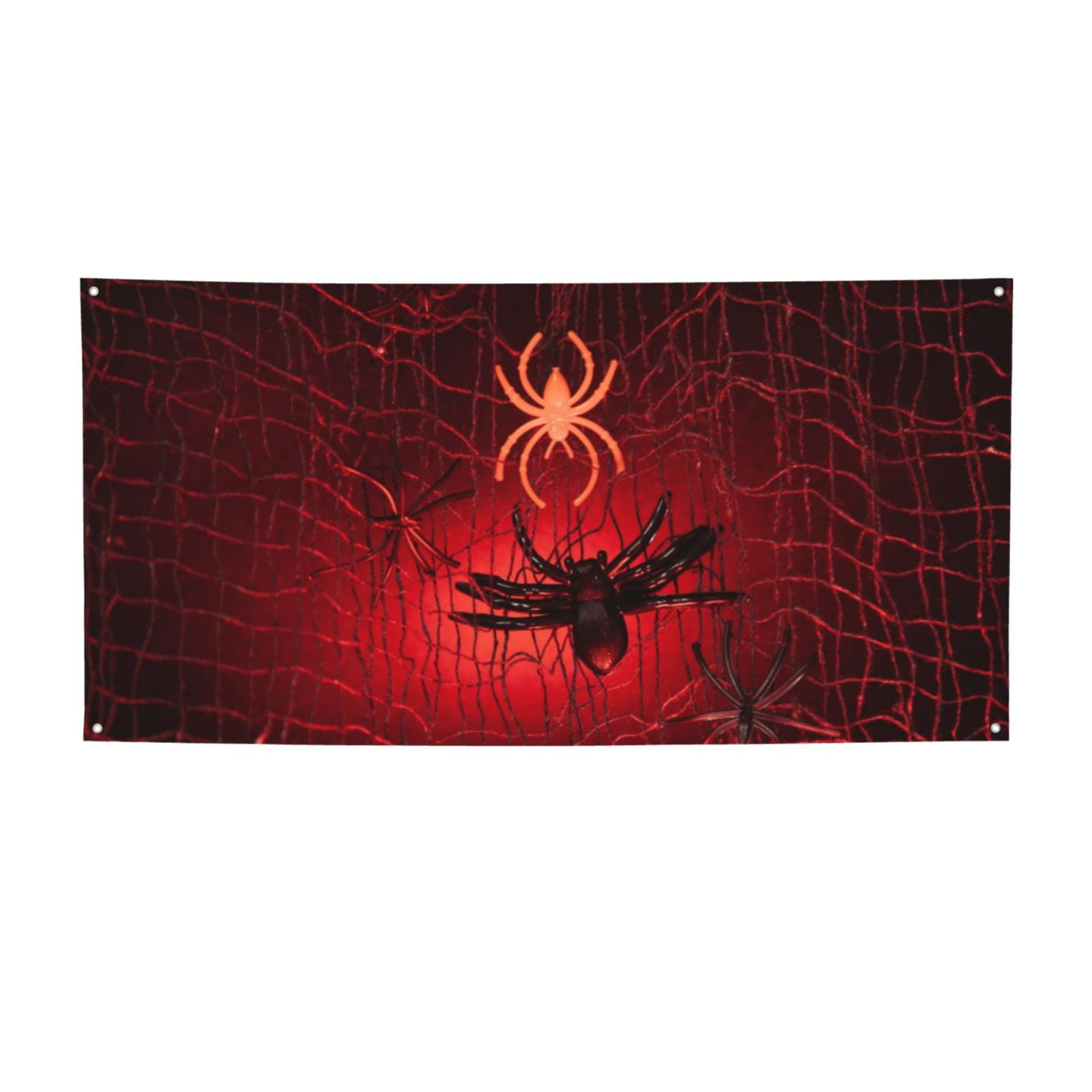 Lukts Black Spider Web With Spiders Print Banners and Signs for Outdoor ...