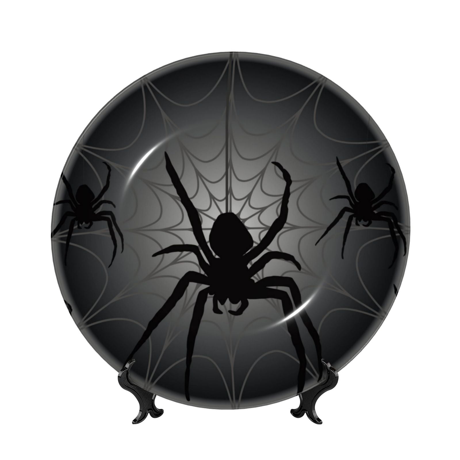 Lukts Black Spiders for Bone China Decorative Plates, Ceramic Plates ...