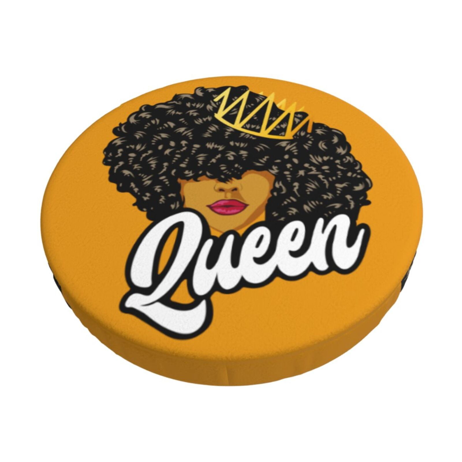 Lukts Black Woman With Crown Character,Queen Girl Bar Stool Covers 12 ...
