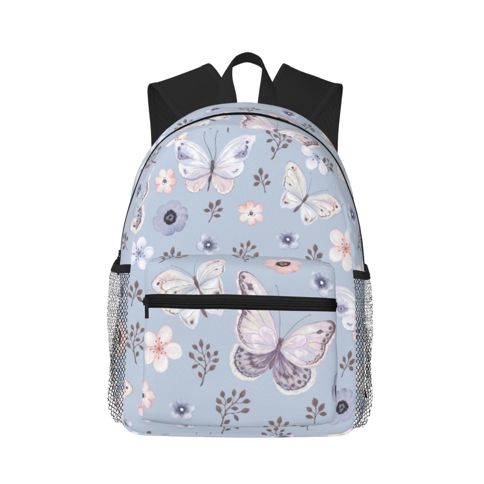 Lukts Blue Butterfly Backpack For Men Women,Waterproof High School ...