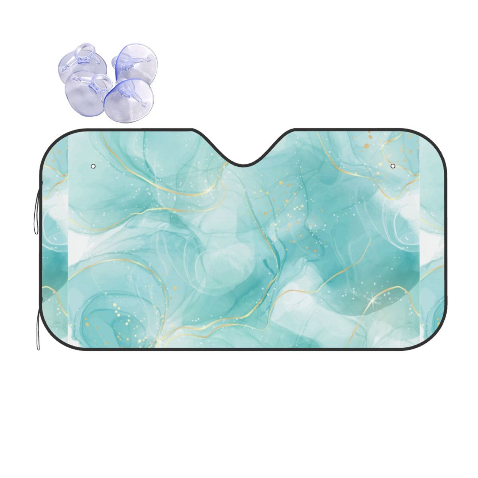 Lukts Blue Marble Car Windshield Sun Shade With Storage Pouch,Foldable ...