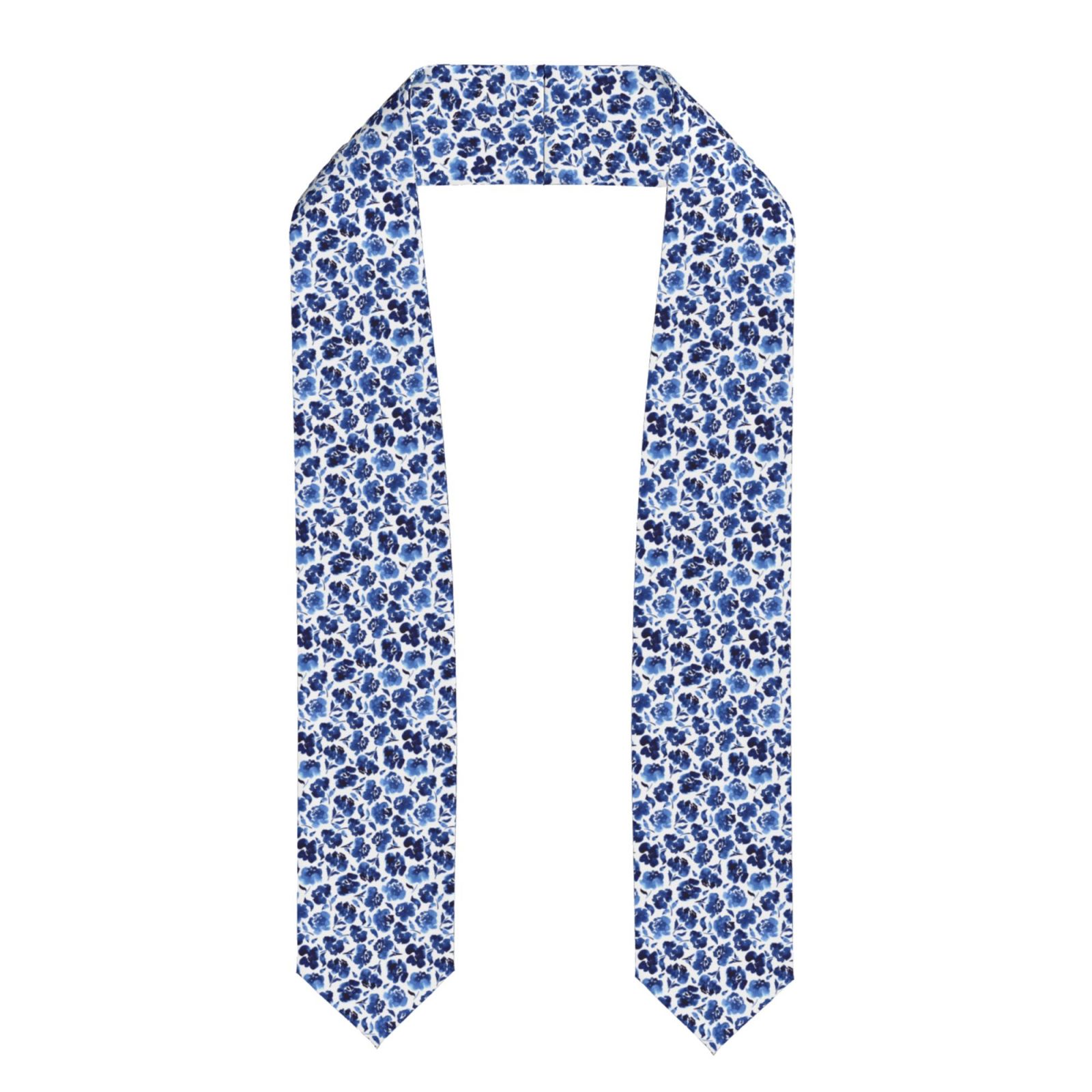 Lukts Blue Roses for Graduation Shawl Ribbon, Unisex 36x5.1 Inch ...
