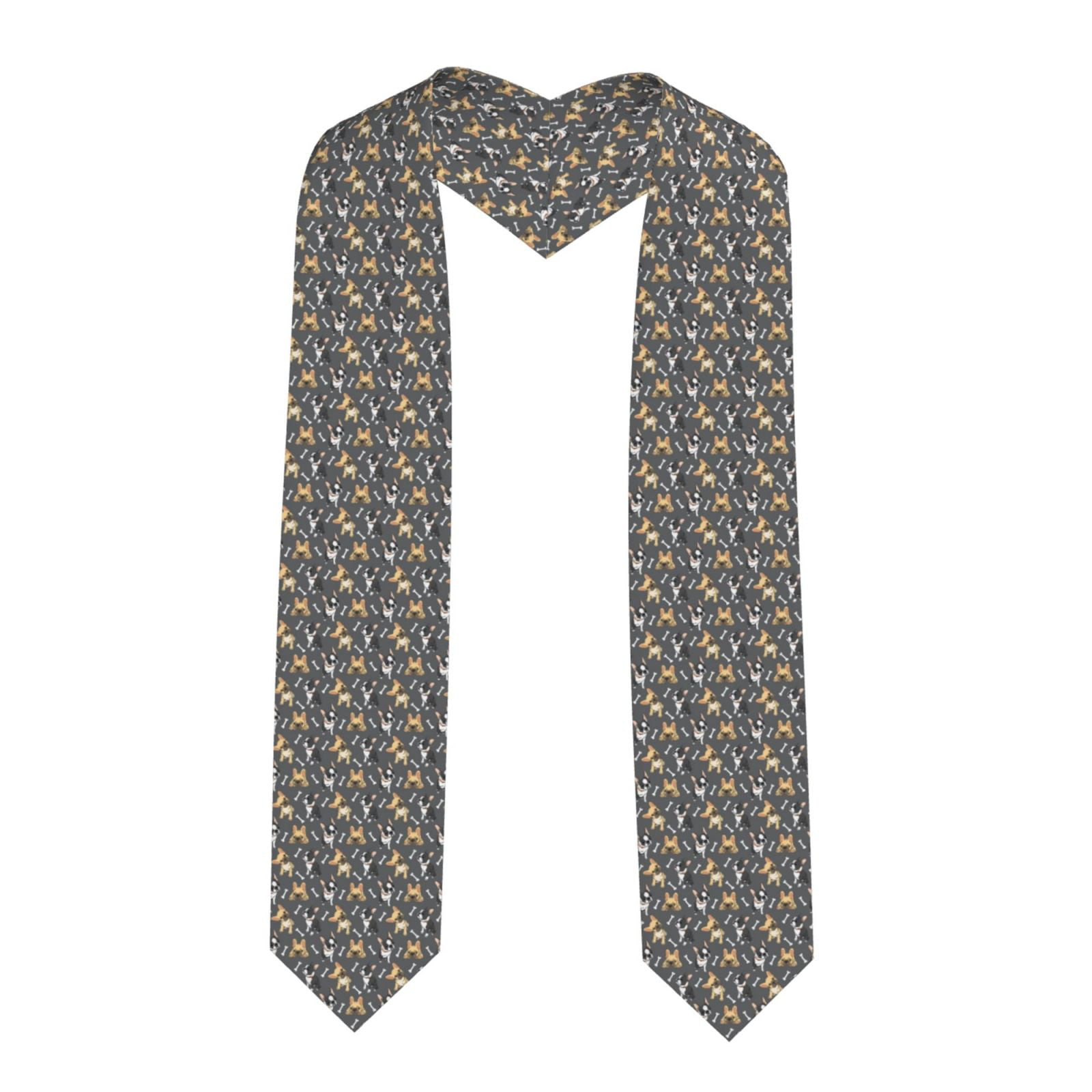 Lukts Bulldog And BONES for Graduation Shawl Ribbon, Unisex 36x5.1 Inch ...