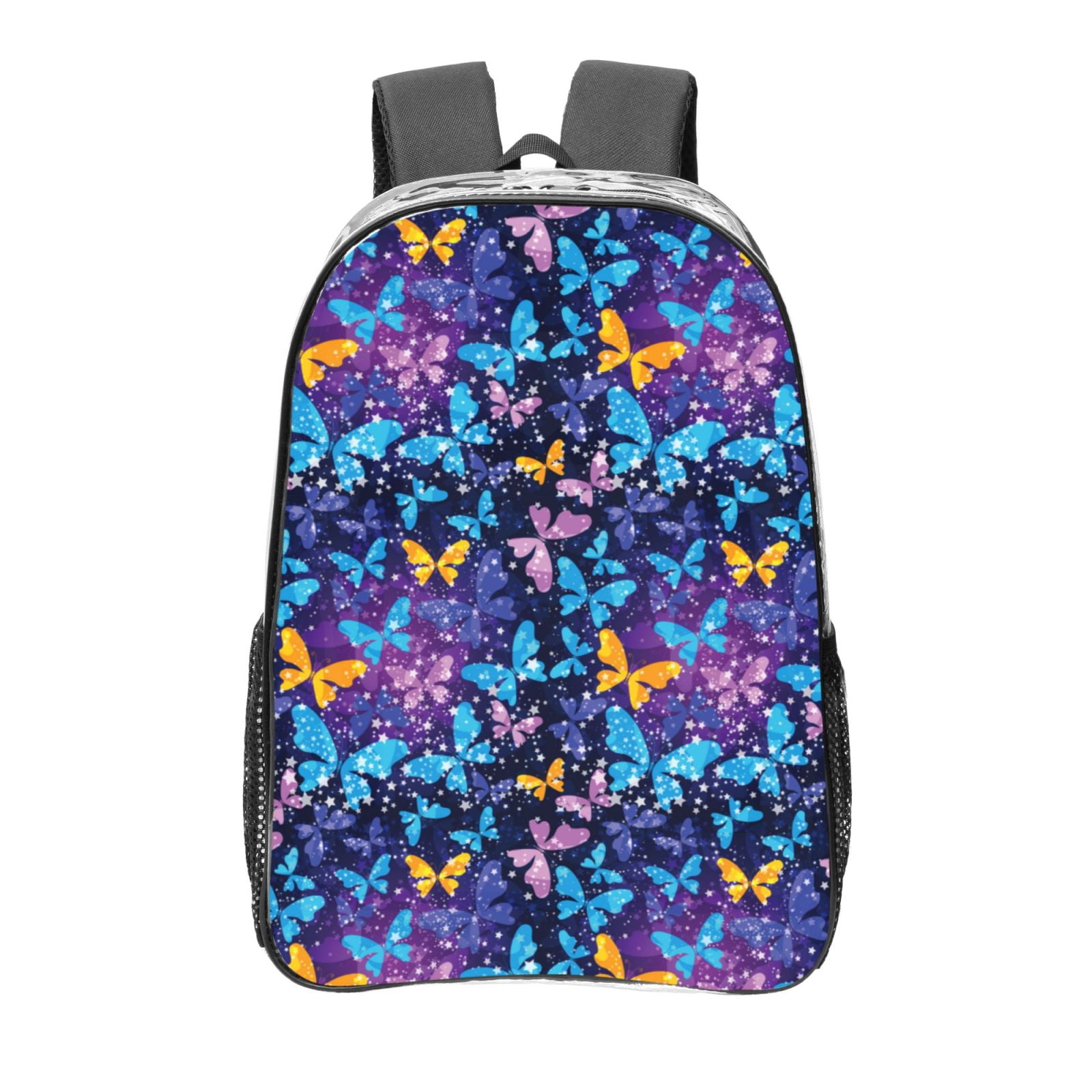 Lukts Butterflies Of The Starry Sky for 16-inch Transparent Backpack ...