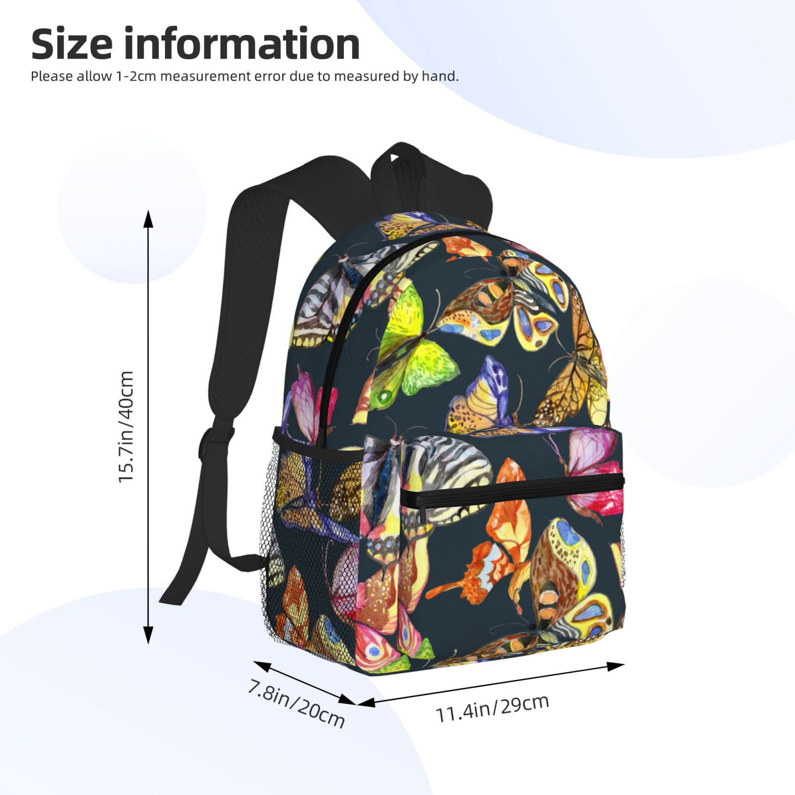 Lukts Butterfly Wild Insect for Backpack, Unisex Laptop Computer Large ...