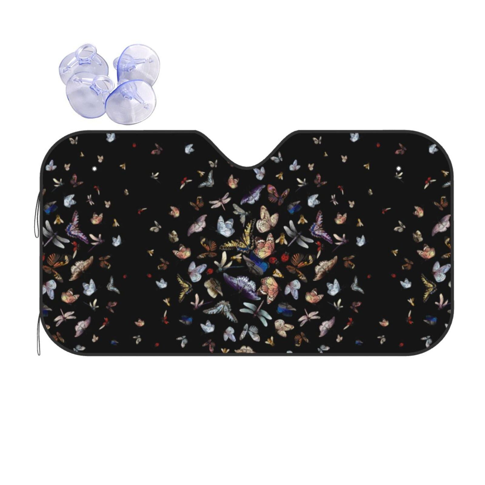 Lukts Butterfly1 Car Windshield Sun Shade With Storage Pouch,Foldable ...