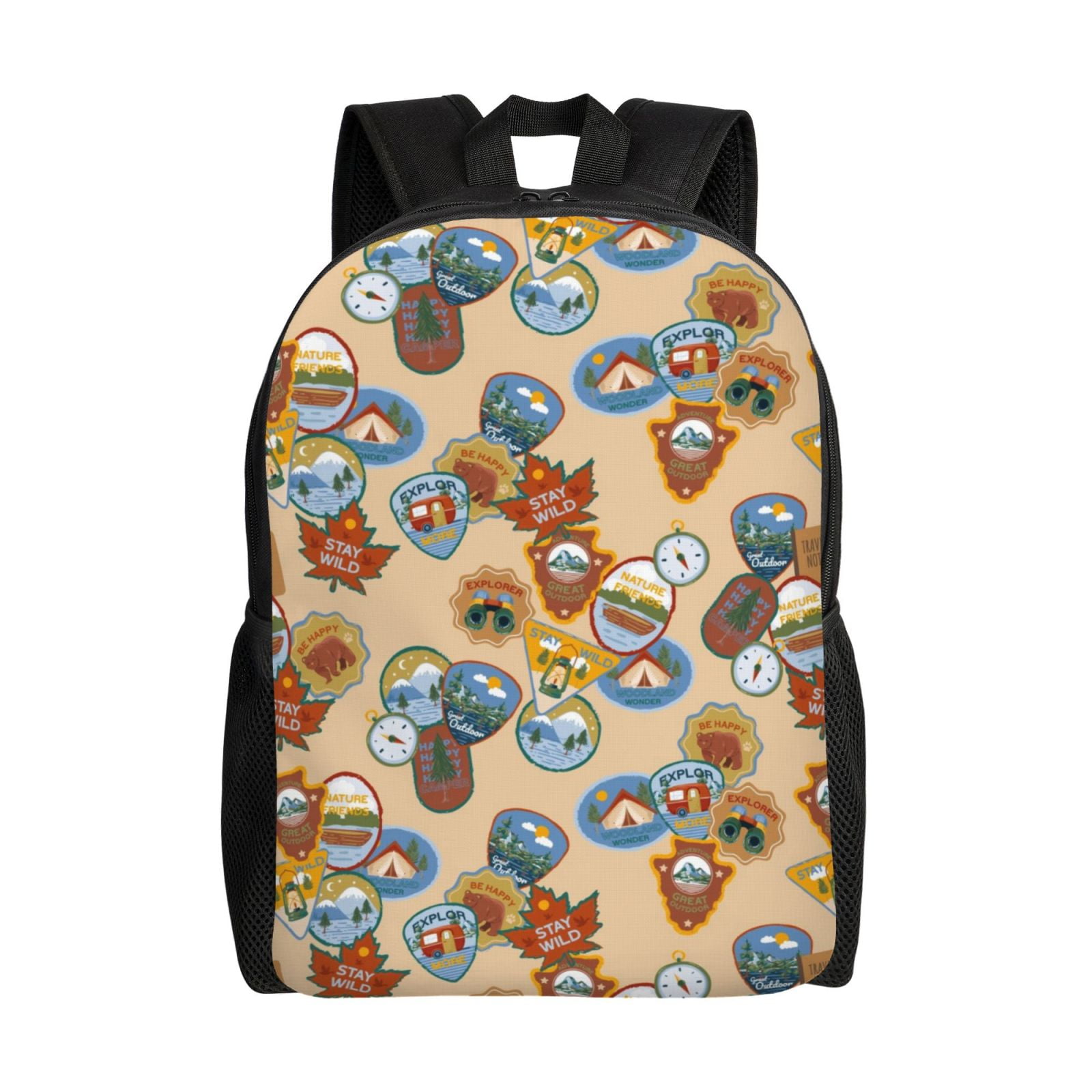 Lukts Camp Badge Backpack for Travel, Sports, Beach, Work, Casual Daily ...