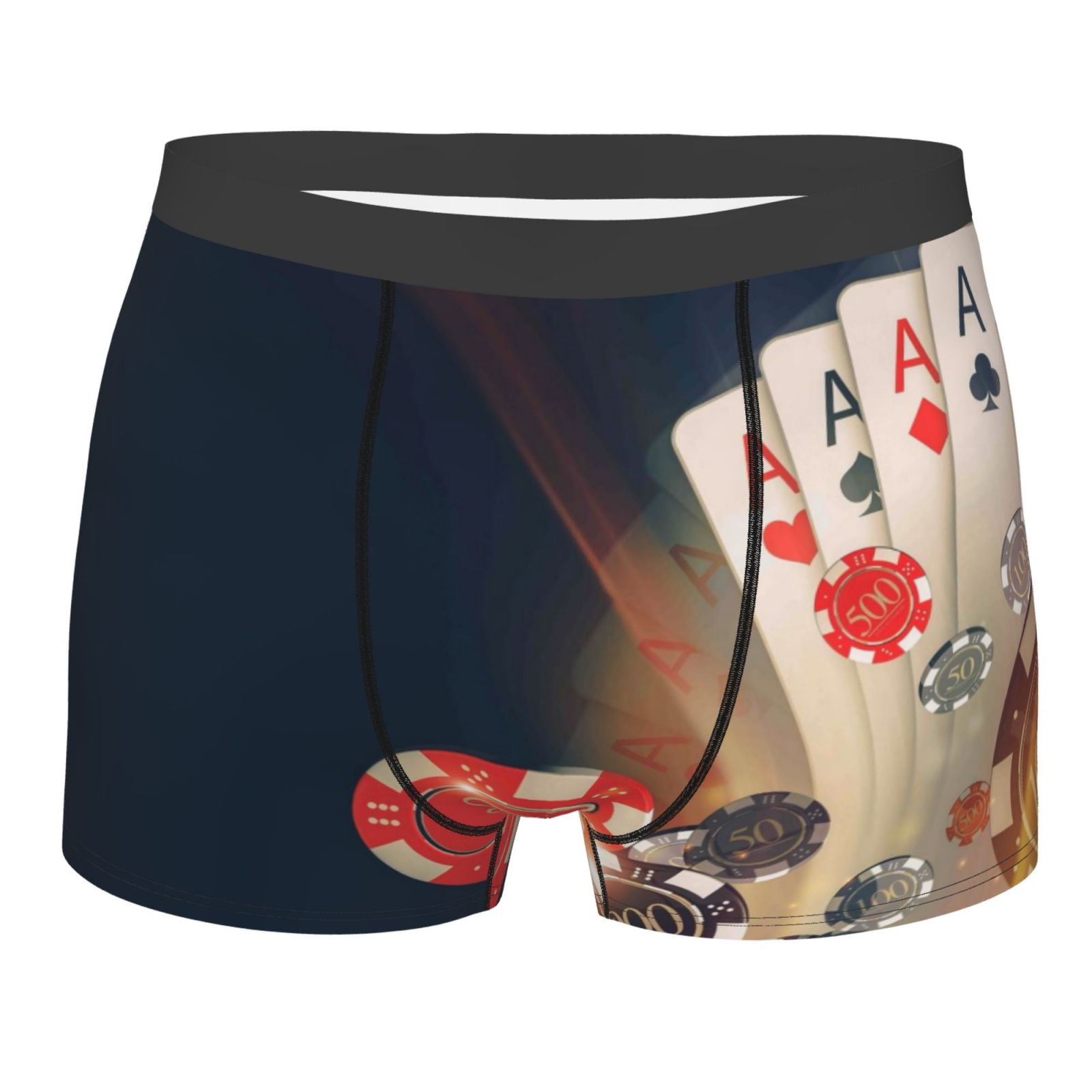 Lukts Casino Poker Chips Men'S Underwear Covered Waistband Boxer Briefs ...