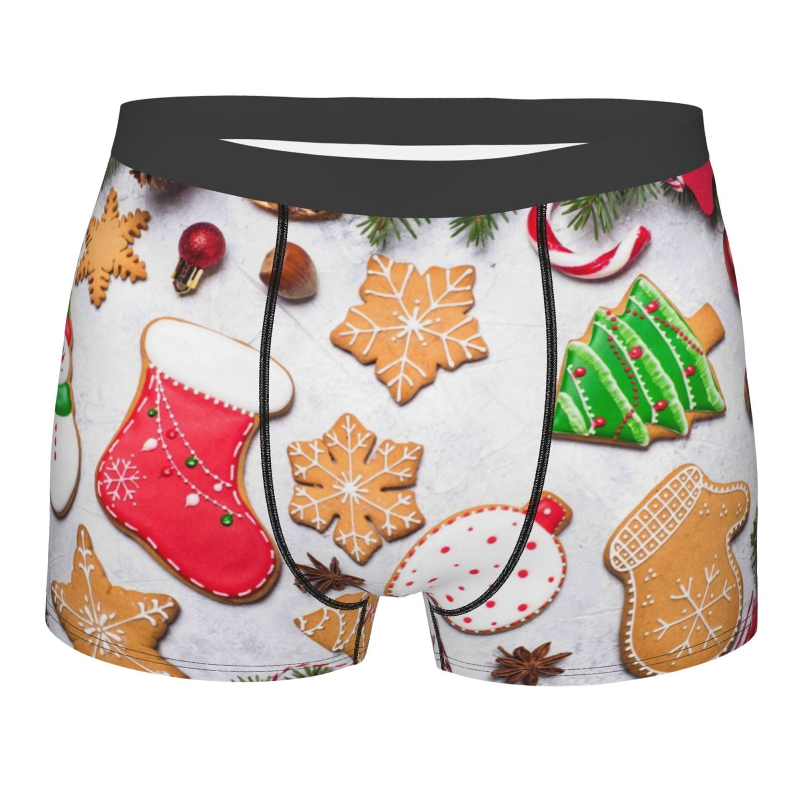 Lukts Christmas Gingerbread Cookies Men'S Underwear Covered Waistband ...