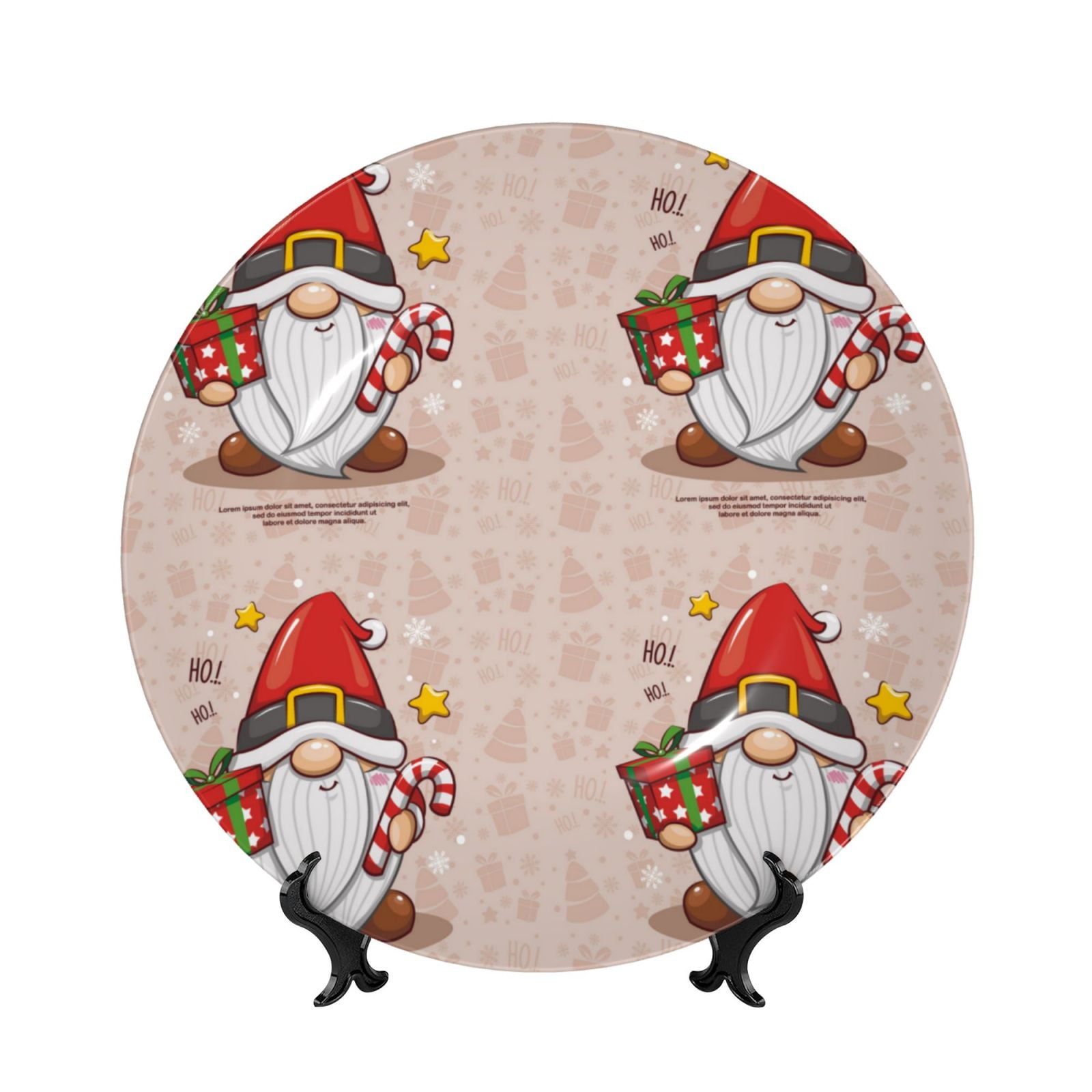Lukts Christmas Gnome star for Bone China Decorative Plates, Ceramic ...