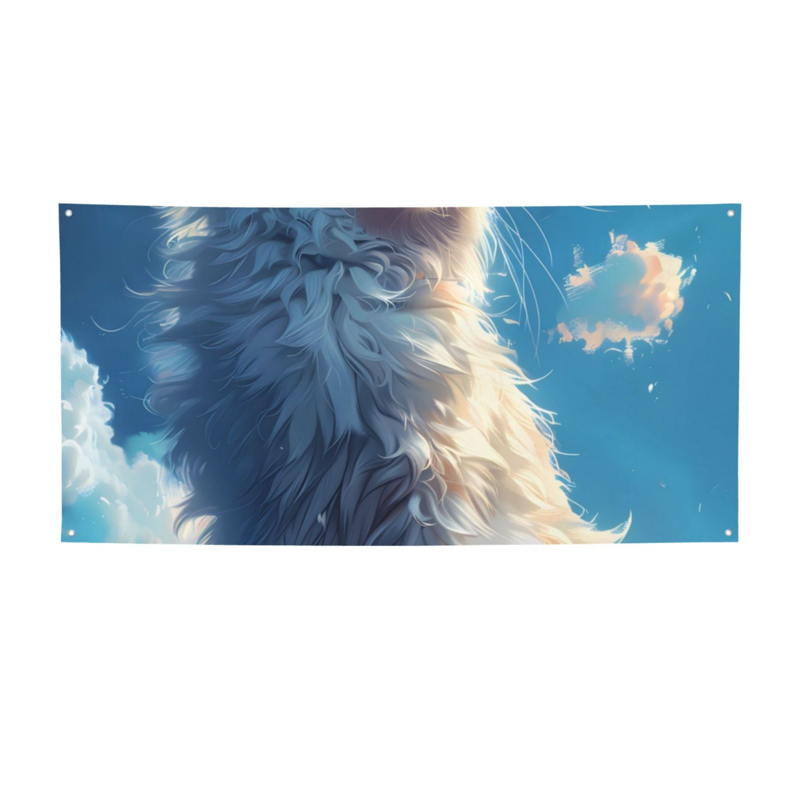 Lukts Clear Sky Blue Cat Print Banners and Signs for Outdoor ...