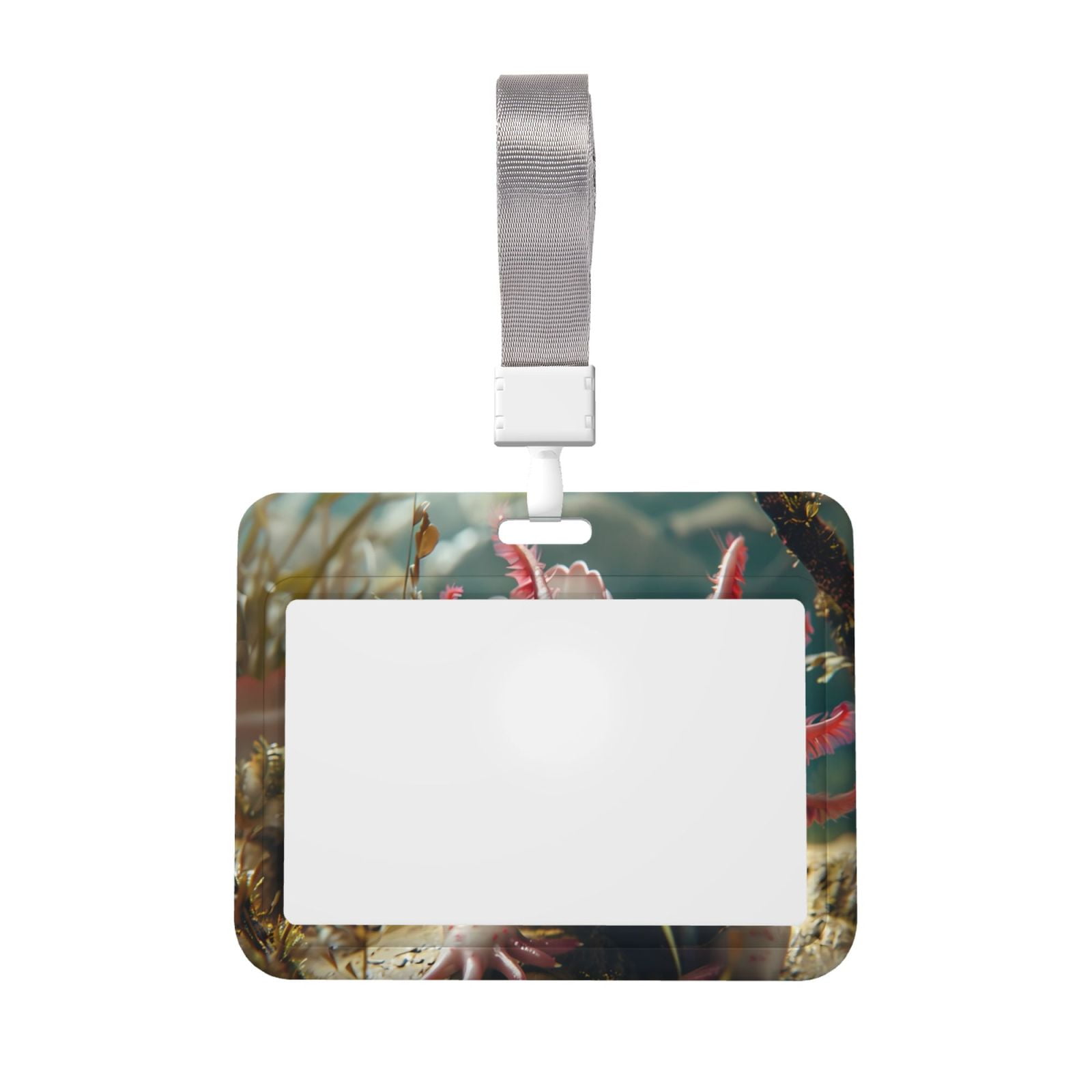 Lukts Colorful Axolotl Underwater for Work Badge Protective Case ...