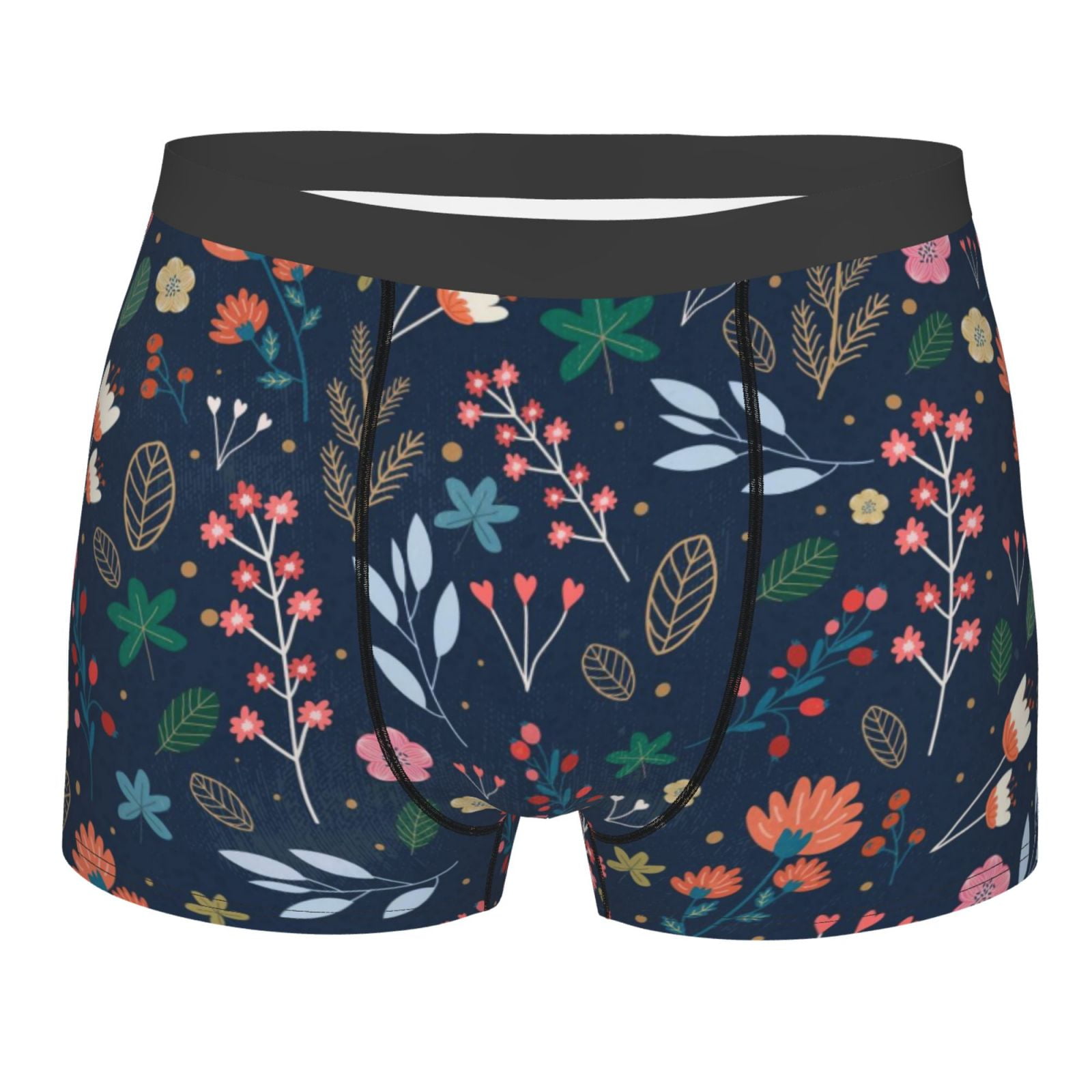 Lukts Colorful Flowers Men'S Underwear Covered Waistband Boxer Briefs ...
