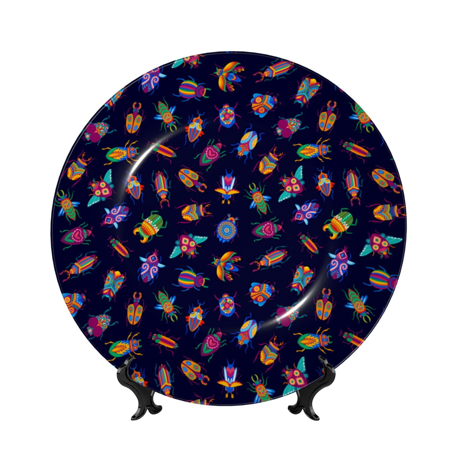 Lukts Colorful Insects for Bone China Decorative Plates, Ceramic Plates ...