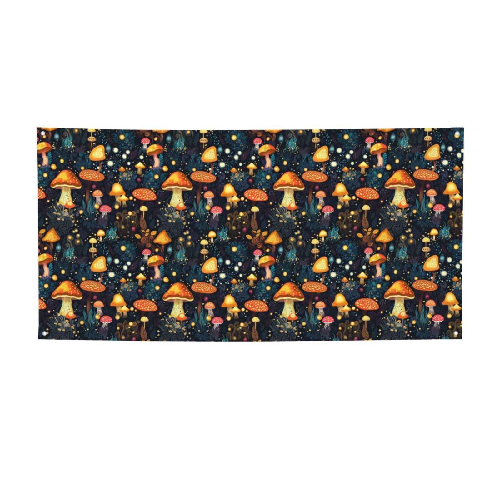 Lukts Colorful Plants Mushroom Print Banners and Signs for Outdoor ...