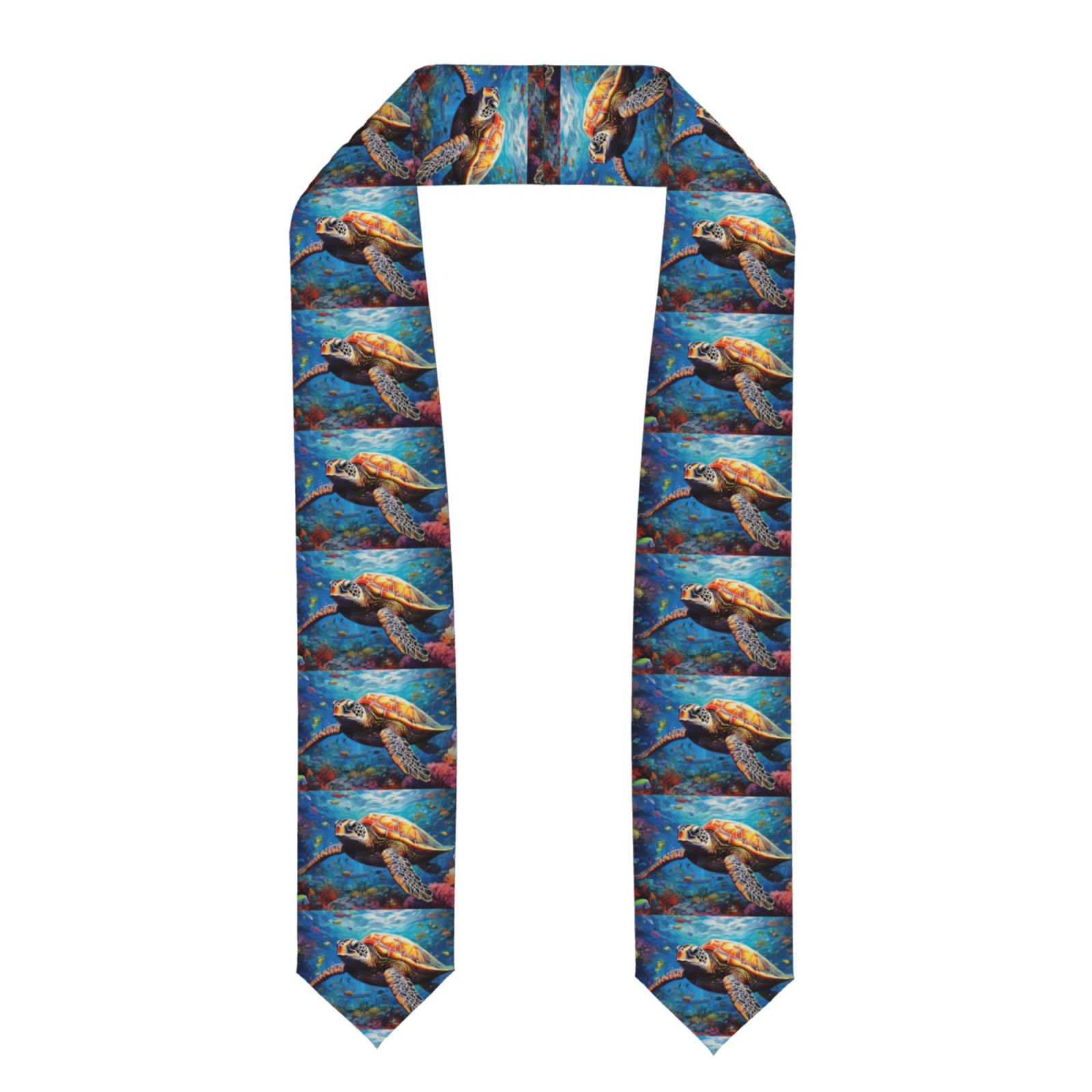 Lukts Colorful Underwater Sea Turtle for Graduation Shawl Ribbon ...