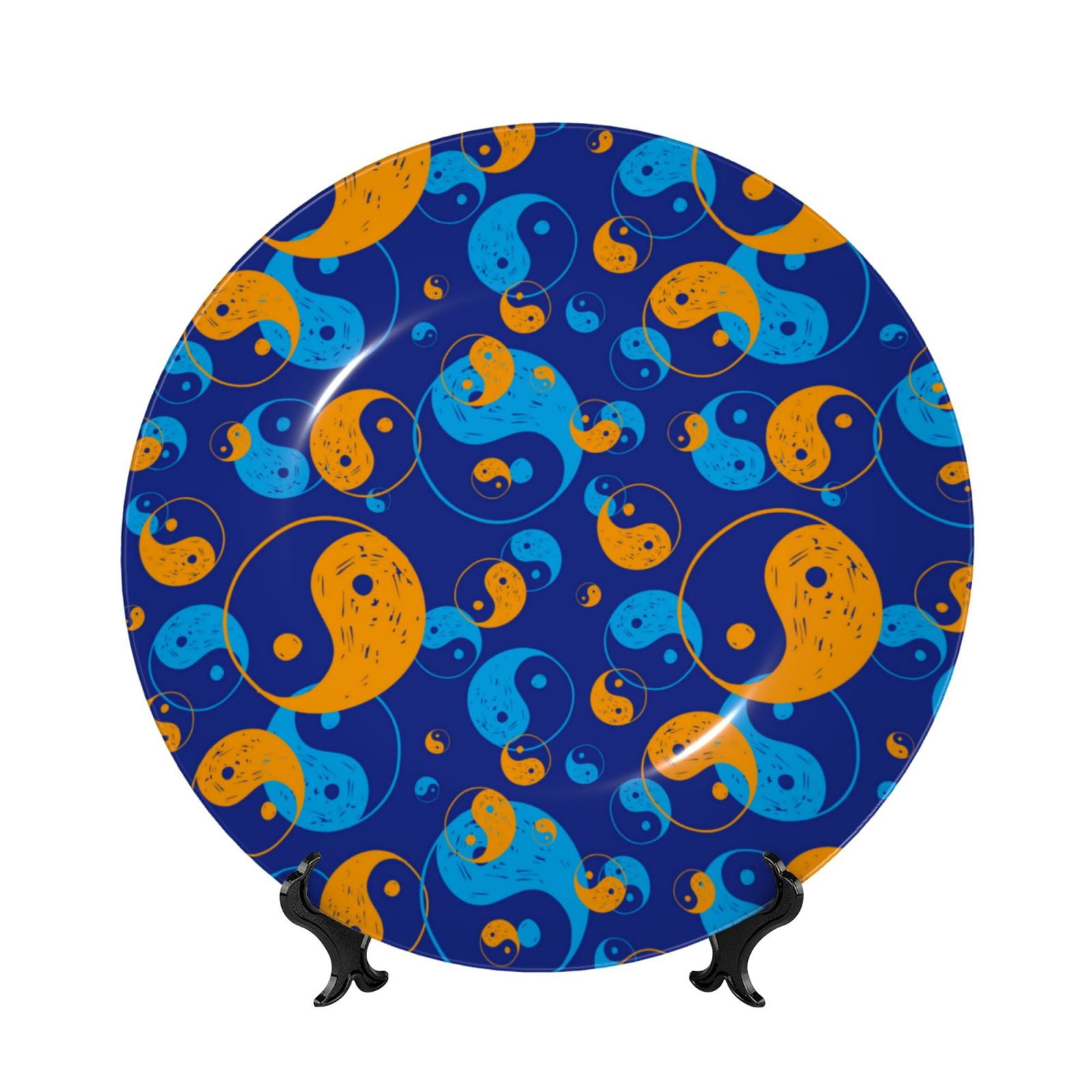 Lukts Colorful Yin Yang for Bone China Decorative Plates, Ceramic ...