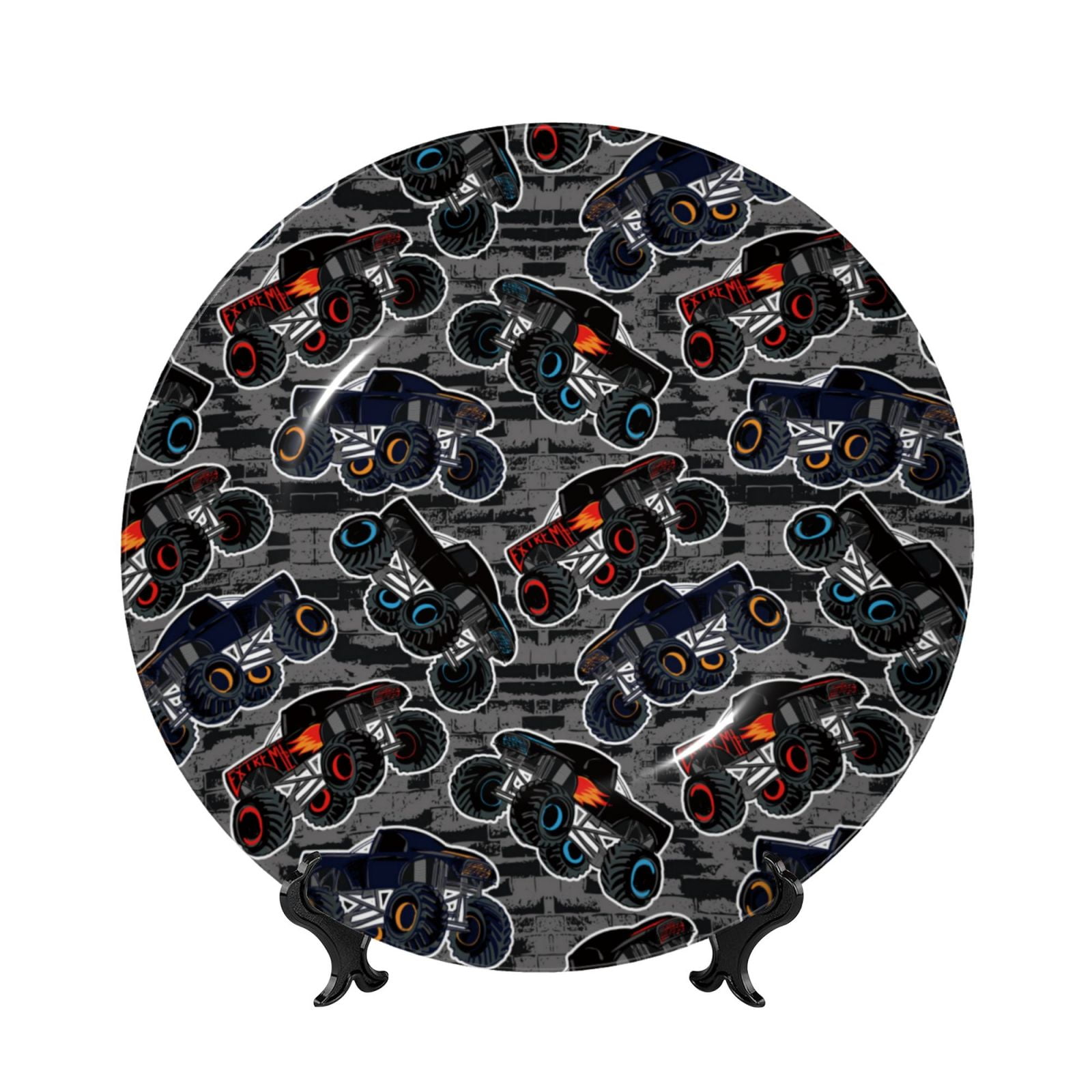 Lukts Cool Off-Road Vehicle for Bone China Decorative Plates, Ceramic ...
