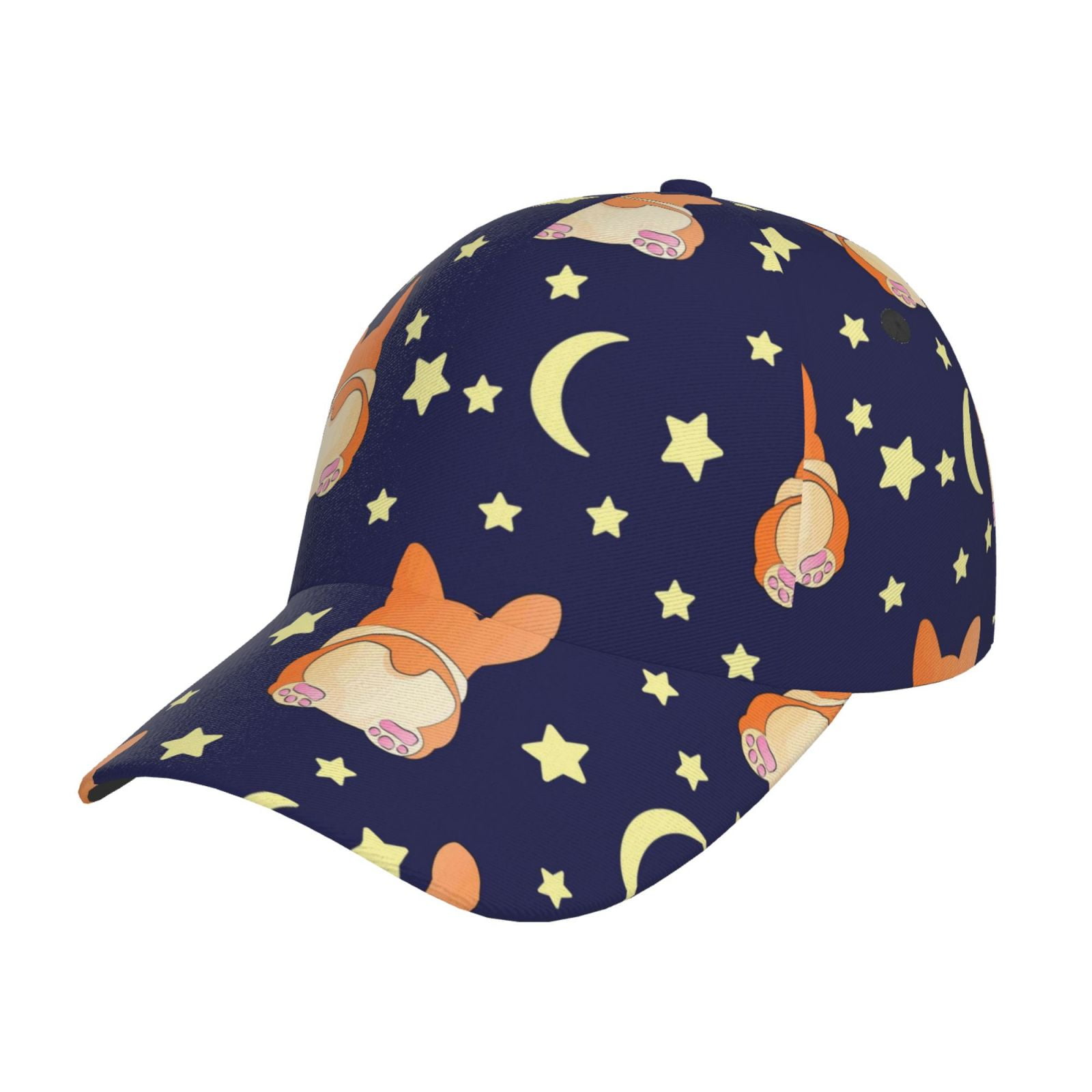 Lukts Corgi Lying With Moons And Stars Cap Hat For Men/Women ...