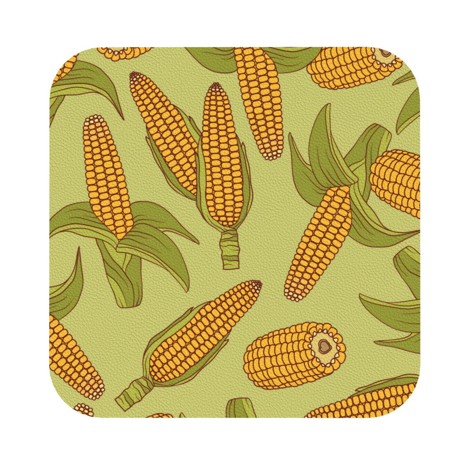 Lukts Corn Leather Drinks Coasters Set Of 4,Suitable Or Drinks ...