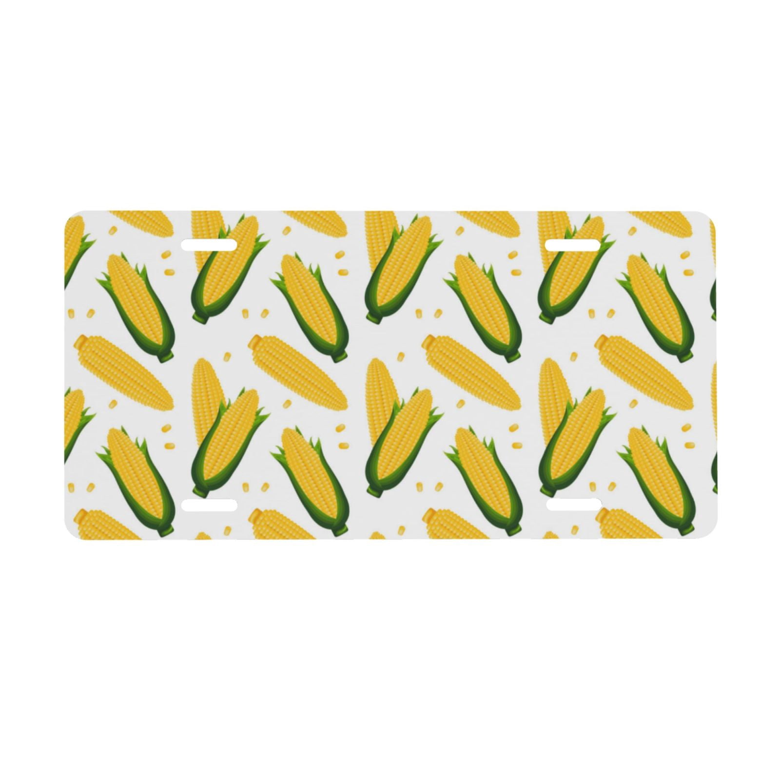 Lukts Corn On The Cob for Car Aluminum Front License Plate, 12x6 Inch ...