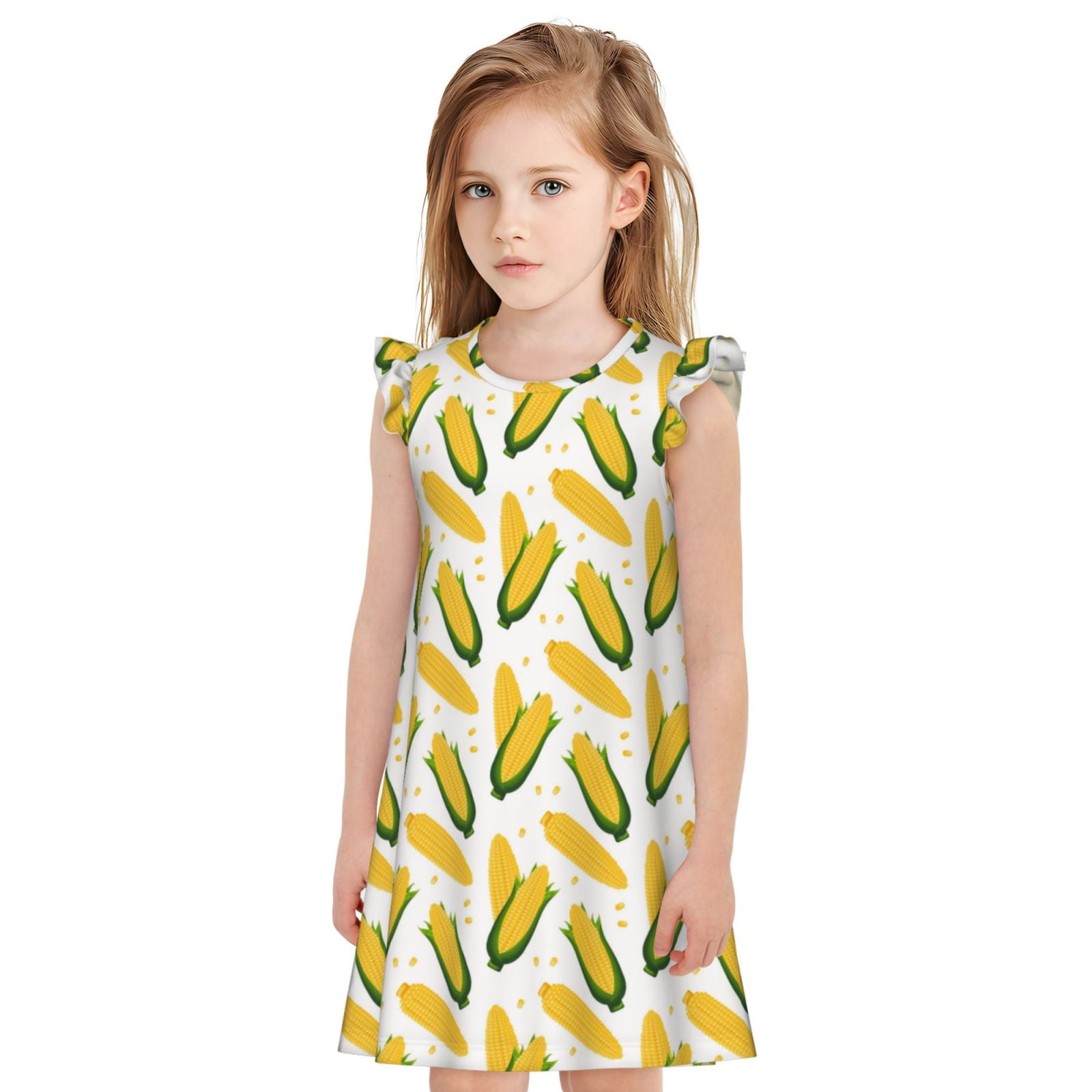 Lukts Corn On The Cob print Nightgowns for Girls，Elegant Princess ...