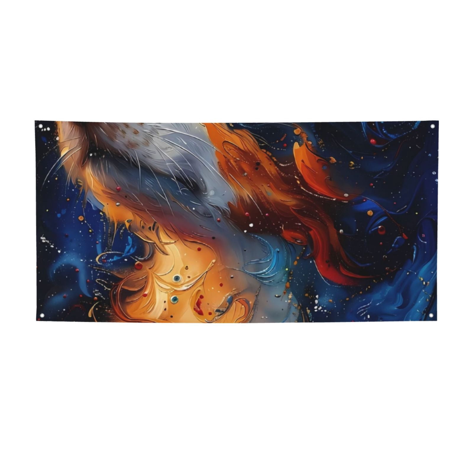 Lukts Cosmic Dog Starry Night Print Banners and Signs for Outdoor ...