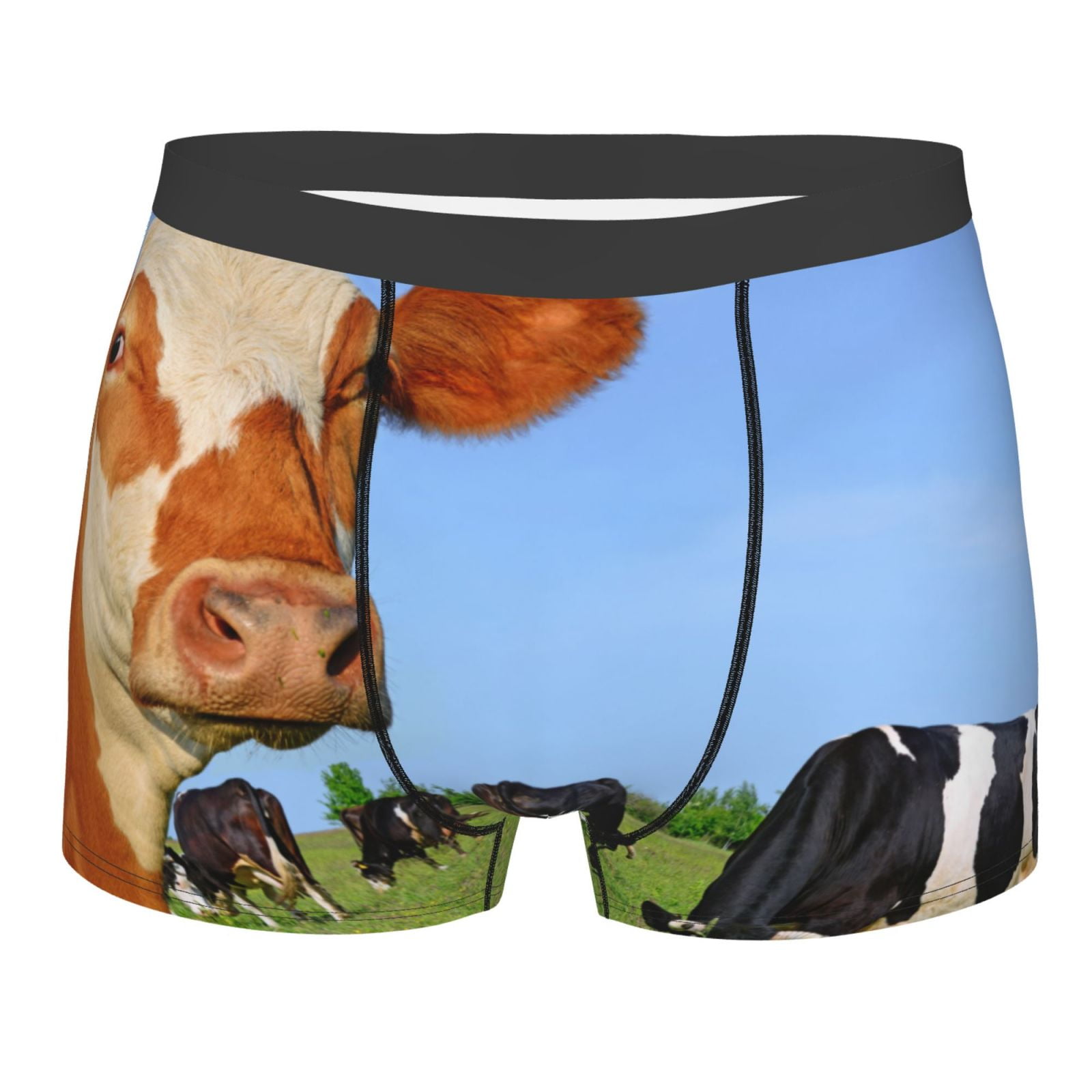 Lukts Cow On Pasture Men'S Underwear Covered Waistband Boxer Briefs ...