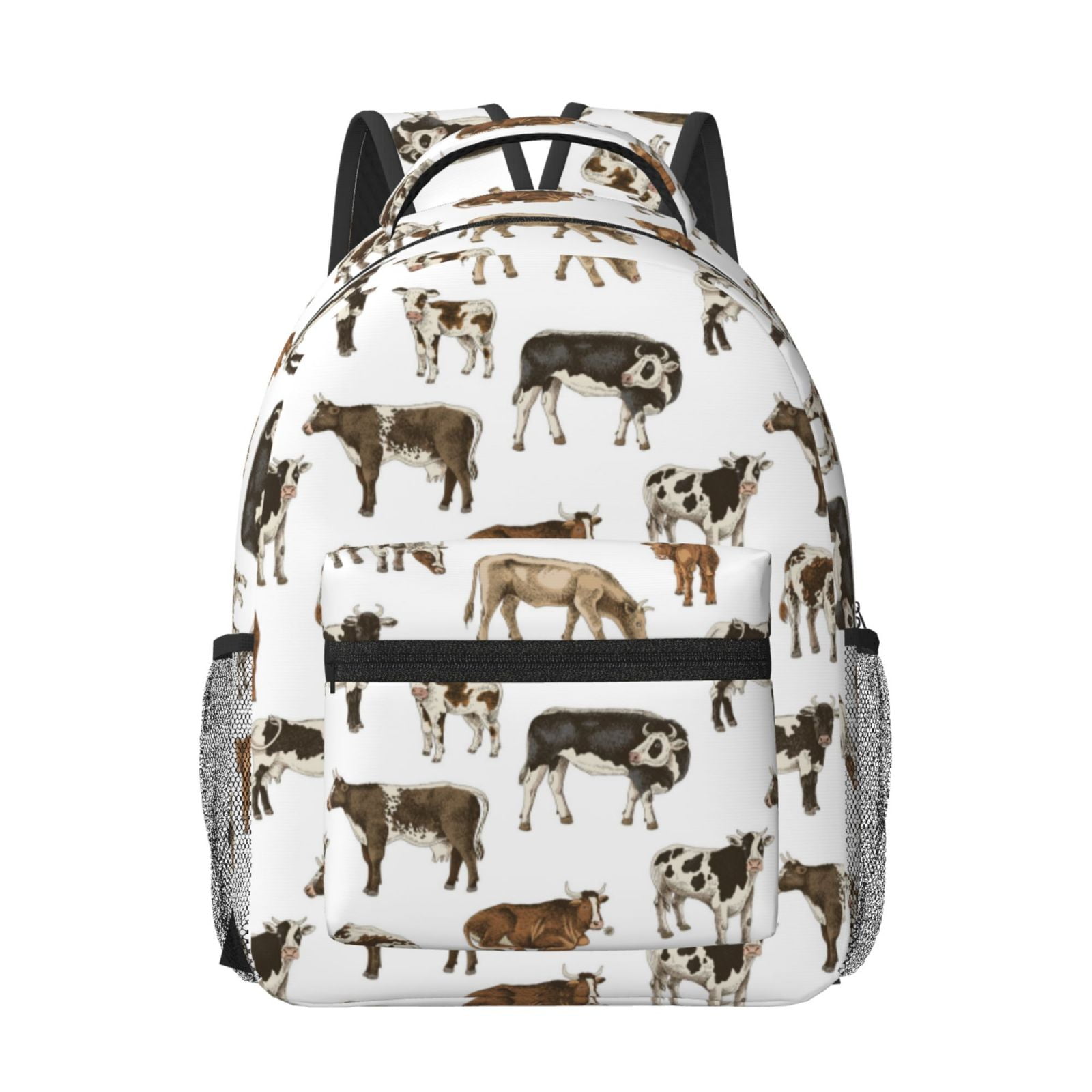 Lukts Cow Print School Backpack Teenage Boy Girls Bookbag Kids Casual ...