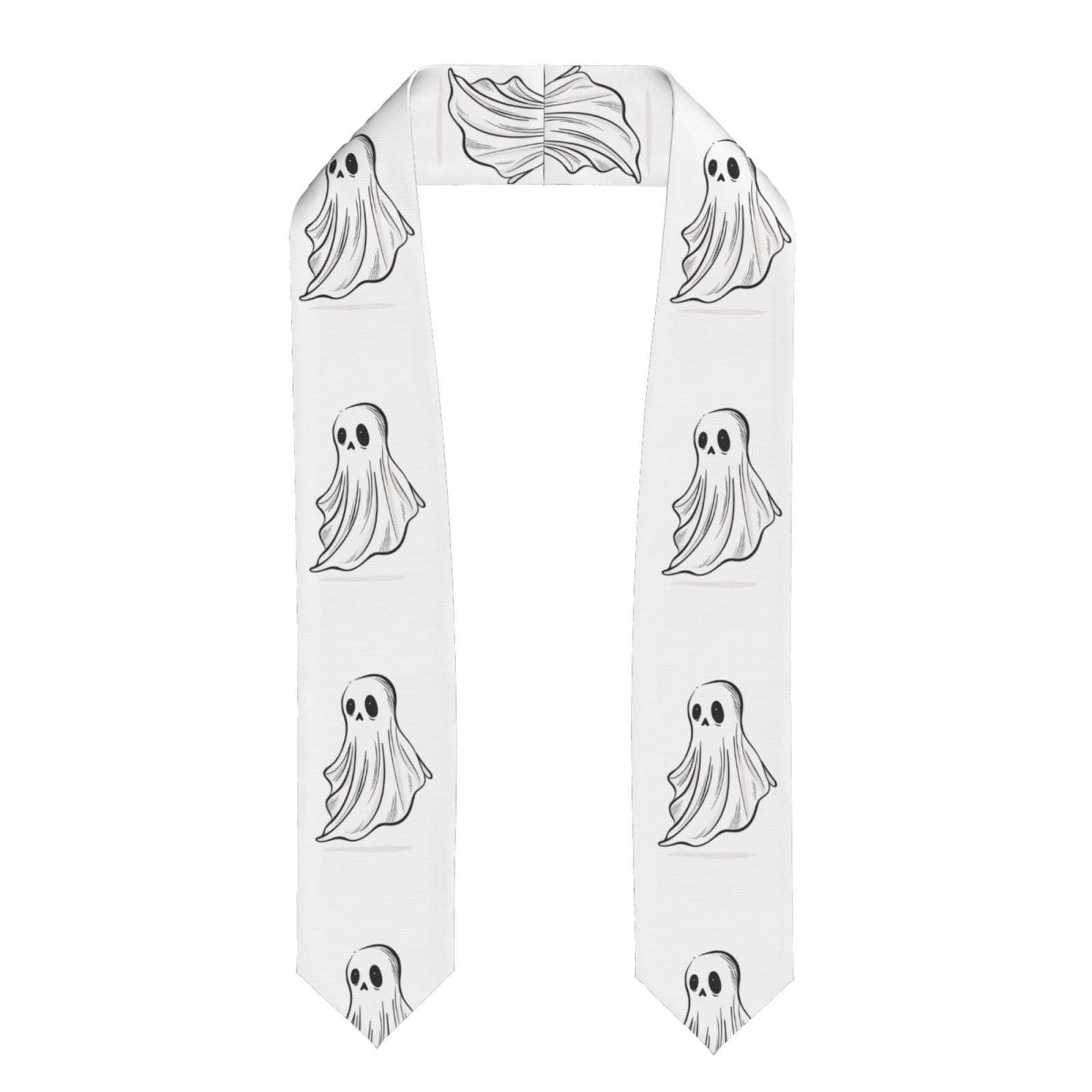 Lukts Cute Ghost Simple Drawing for Graduation Shawl Ribbon, Unisex ...