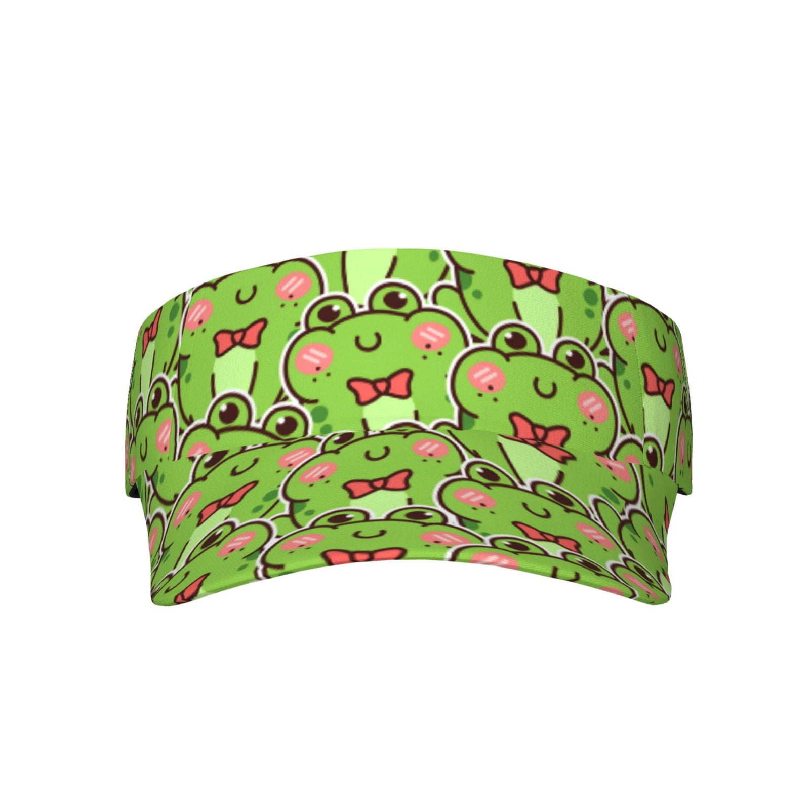 Lukts Cute Green Frog Sun Sports Visor Adjustable Cap For Men Women ...