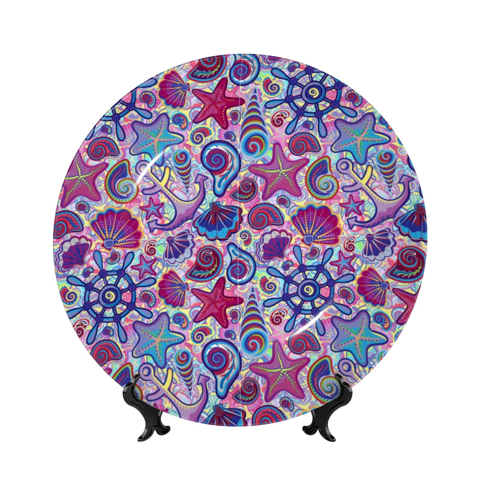 Lukts Cute Nautical for Bone China Decorative Plates, Ceramic Plates ...