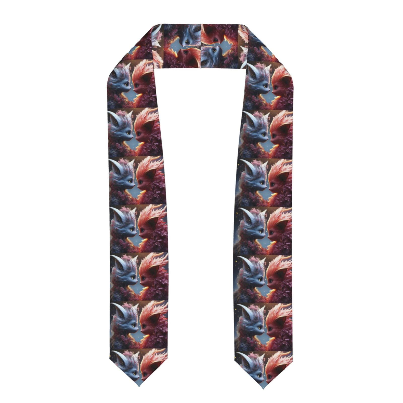 Lukts Cute Red And White Elf for Graduation Shawl Ribbon, Unisex 36x5.1 ...